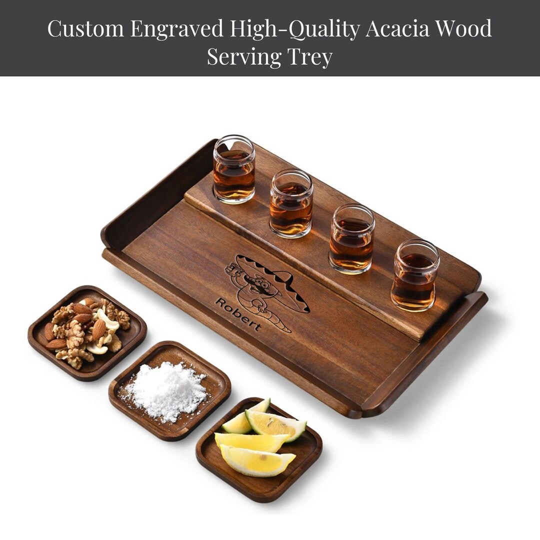 Custom 40th Birthday Tequila Shot Glass Set With Box Glassware With ...