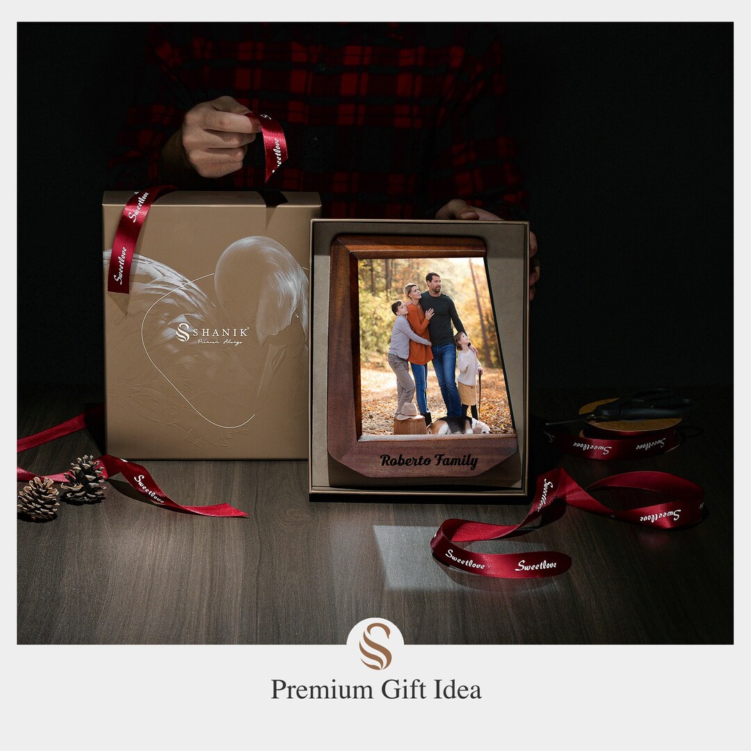 Family Picture Frame, Modern Photo Gifts for Husband, Tabletop Acrylic ...