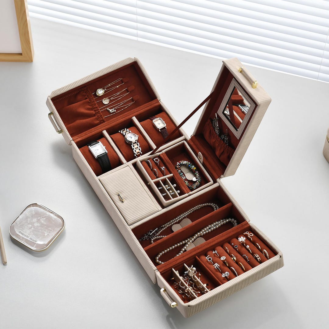 Personalized Jewelry Box for Women and Girls Elegant Storage Custom ...