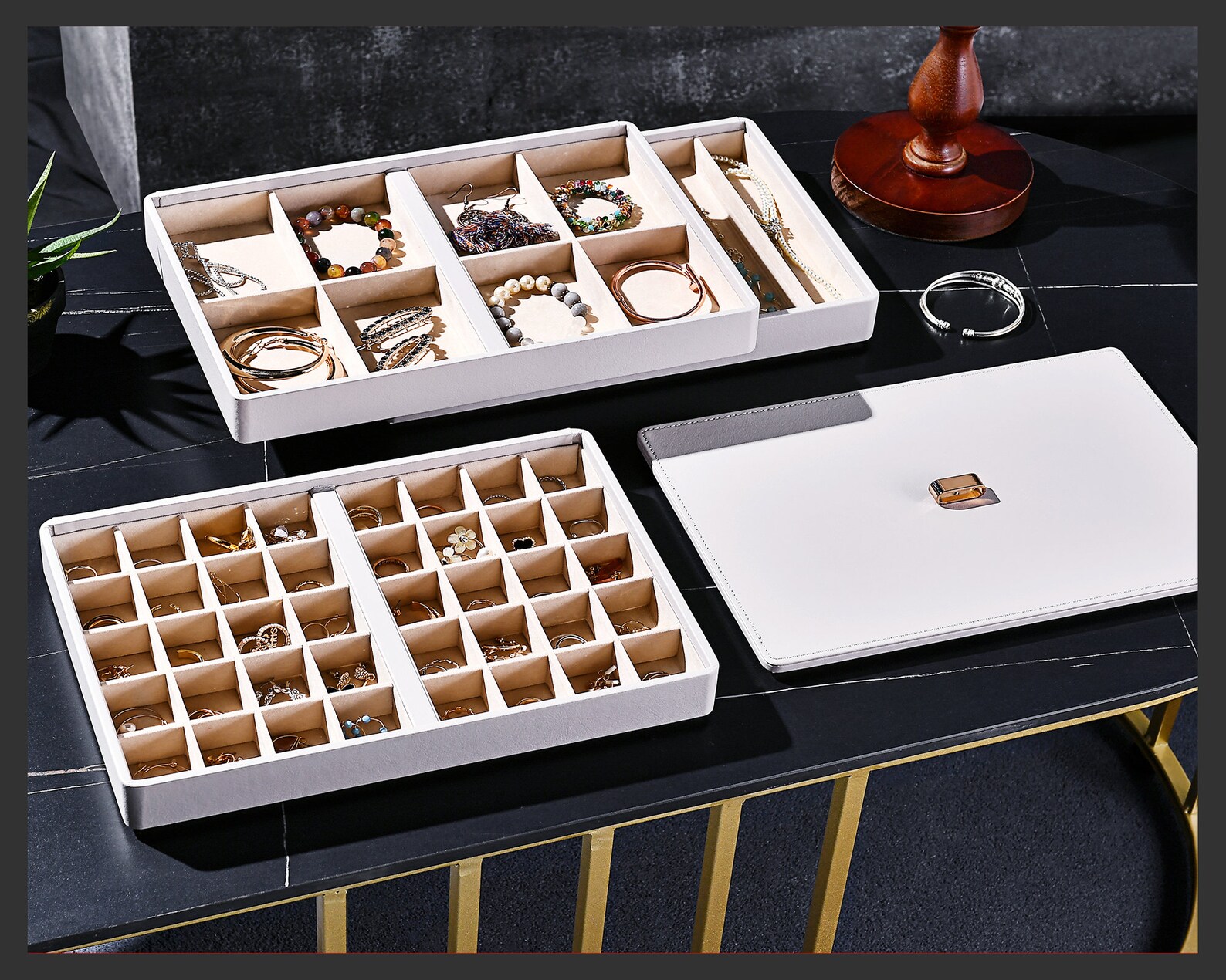 Stackable Jewelry Tray Jewelry Organizer Tray Earring - Etsy