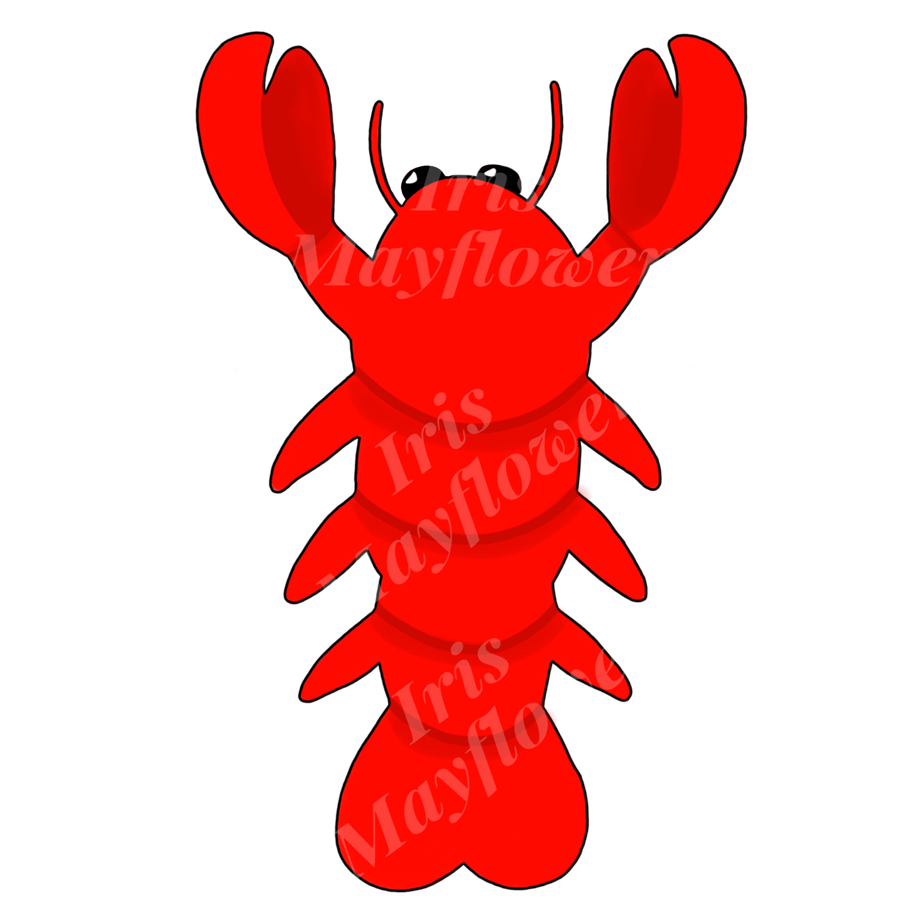 Lobster Cartoon PNG Lobster Ocean Ocean Life Ocean Life Nautical ...