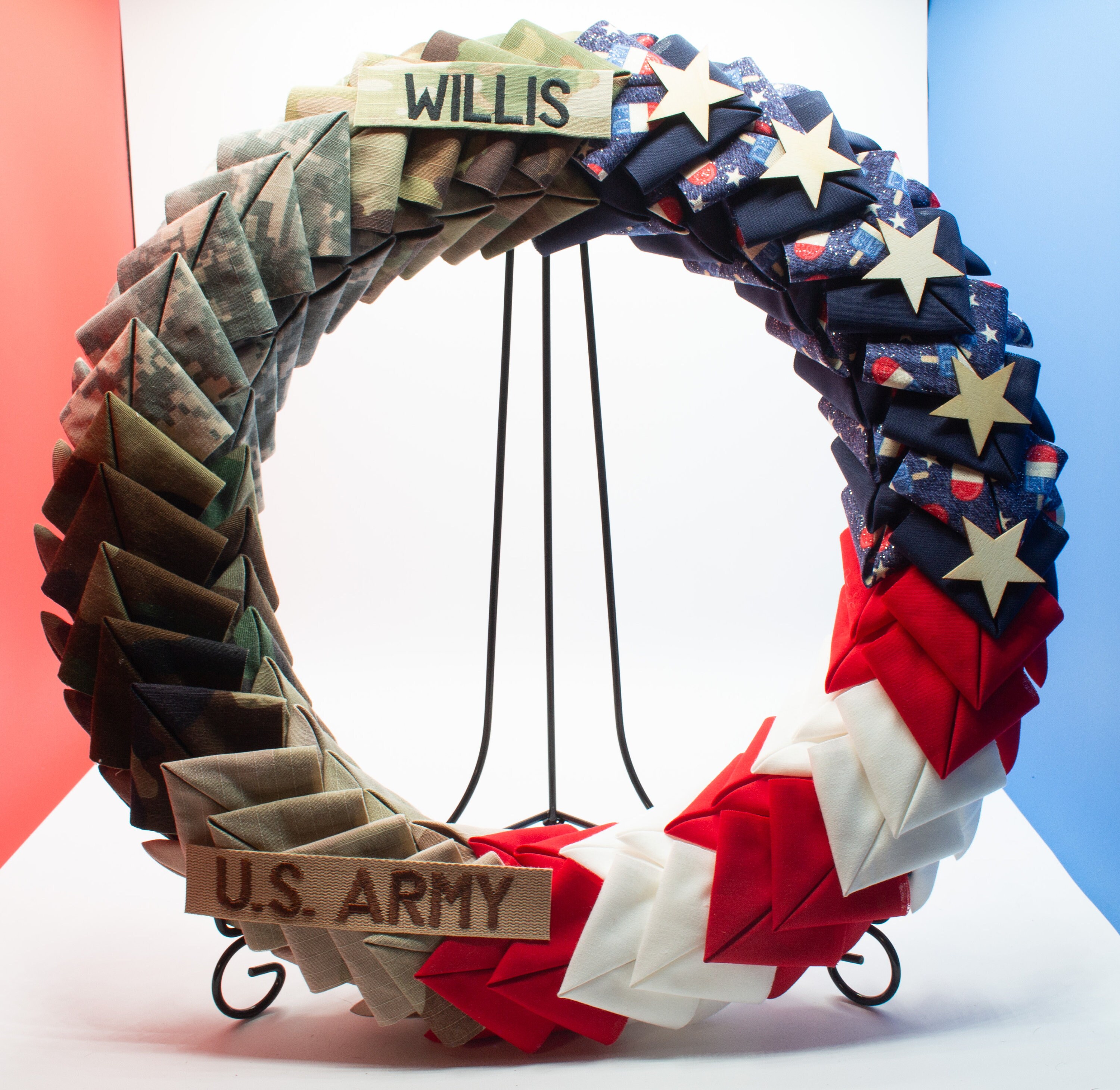 15" Military Uniform Wreath - Etsy