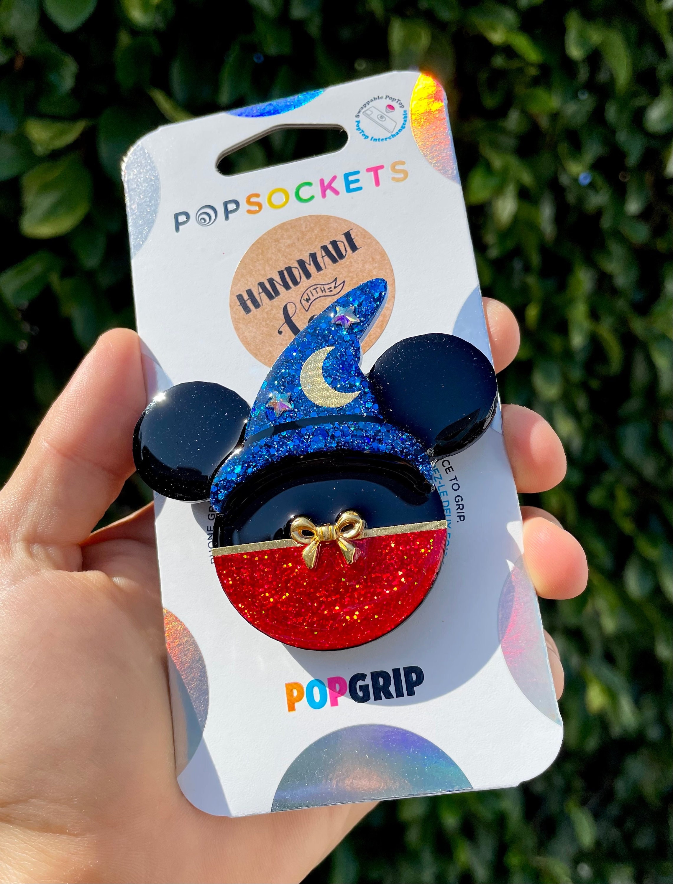 Sorcerer Mickey Inspired Popsocket®/ Keychain/badge Reel/ | Etsy