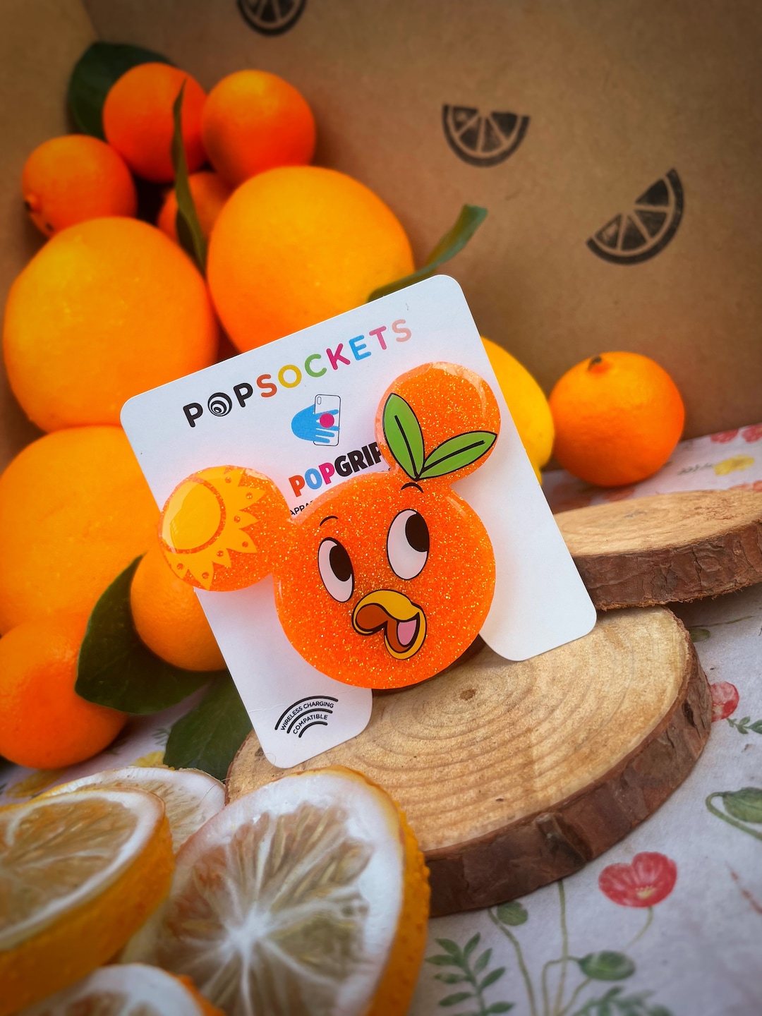 Orange Bird Inspired Popsocket®/keychain/badge Reel/magnet/christmas ...