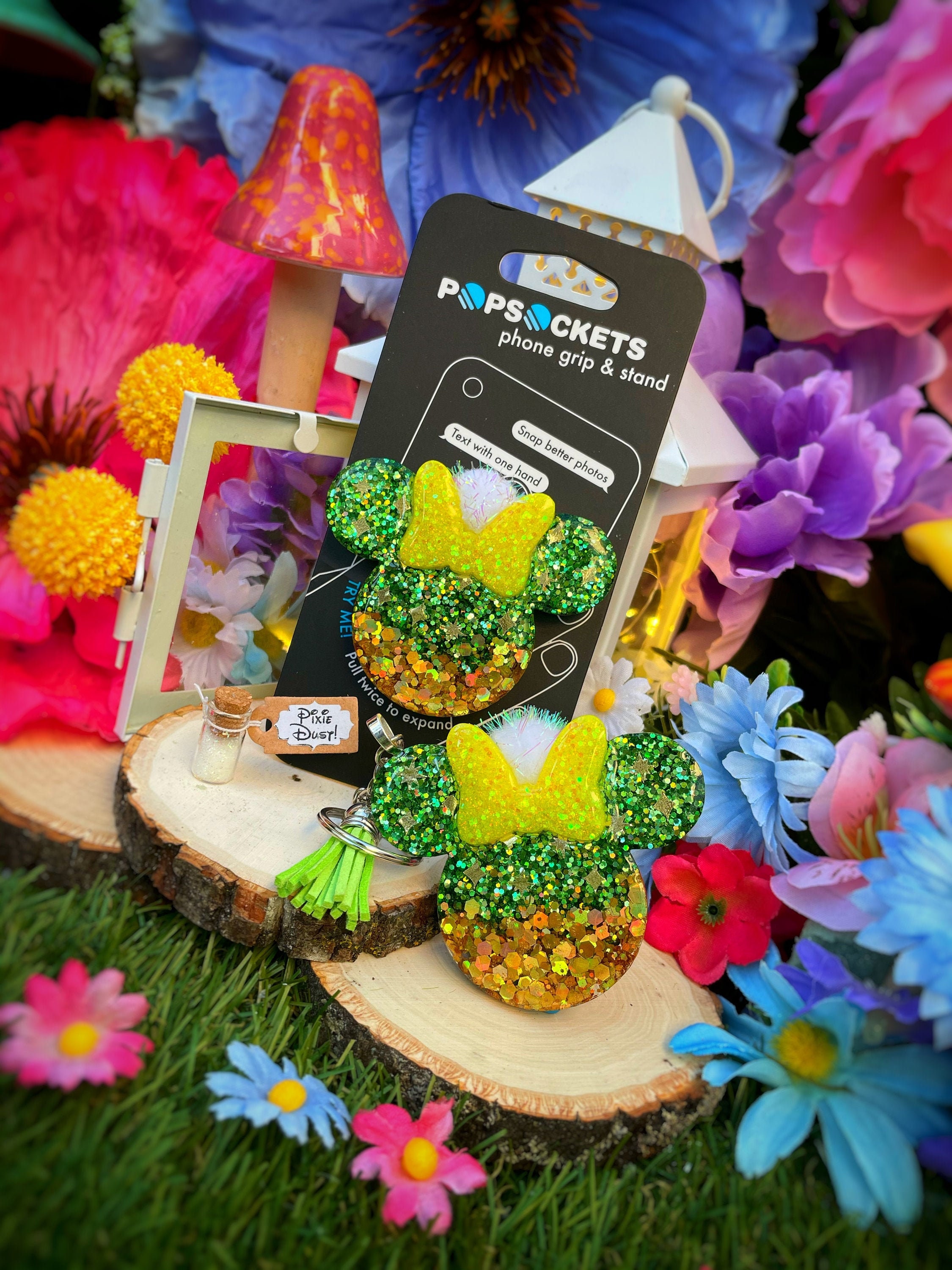 Tinkerbell Inspired Popsocket®/key Chain/badge | Etsy UK