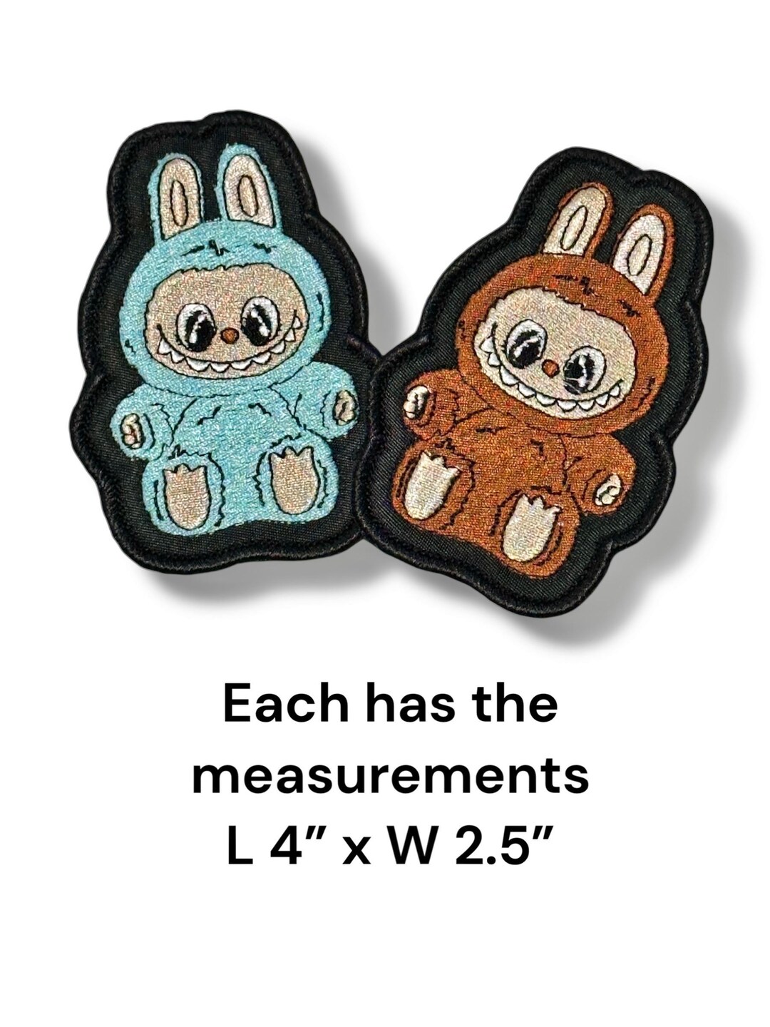 Iron on Patch, Labubu Inspired, Embroidered Patch - Etsy