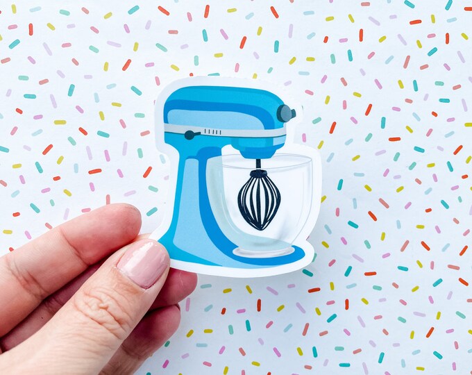 Stand Mixer Vinyl Sticker, Baking Baker Cake Cupcake Decorating Hobby ...