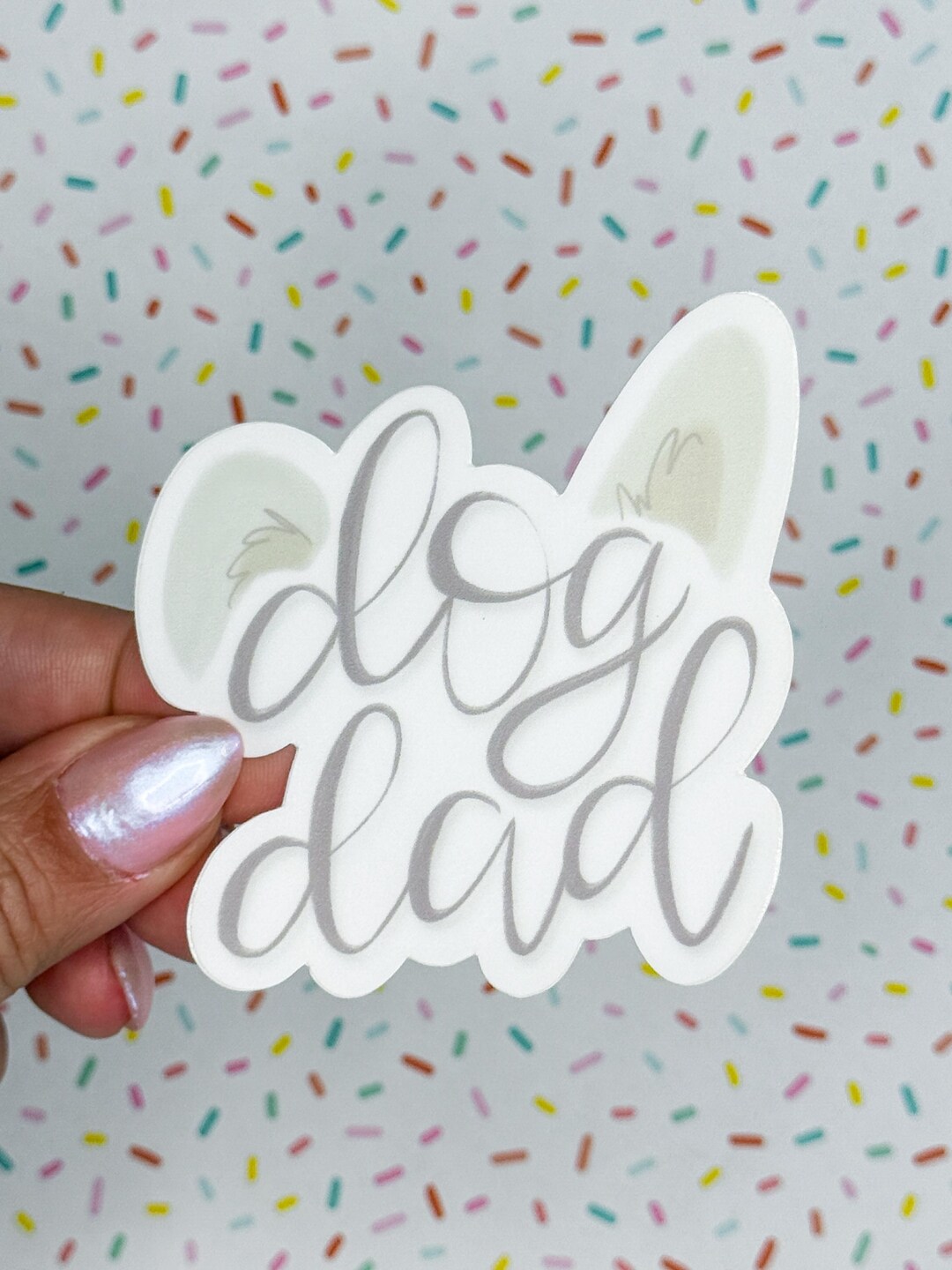 Dog Dad Sticker, Cute Sticker for Water Bottle - Etsy