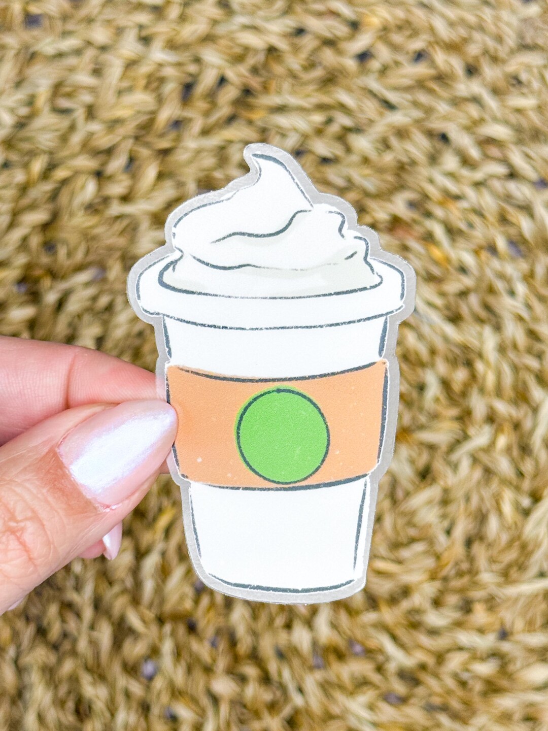 Starbucks Hot Coffee Sticker, Coffee Lover, Cute Sticker for Water ...