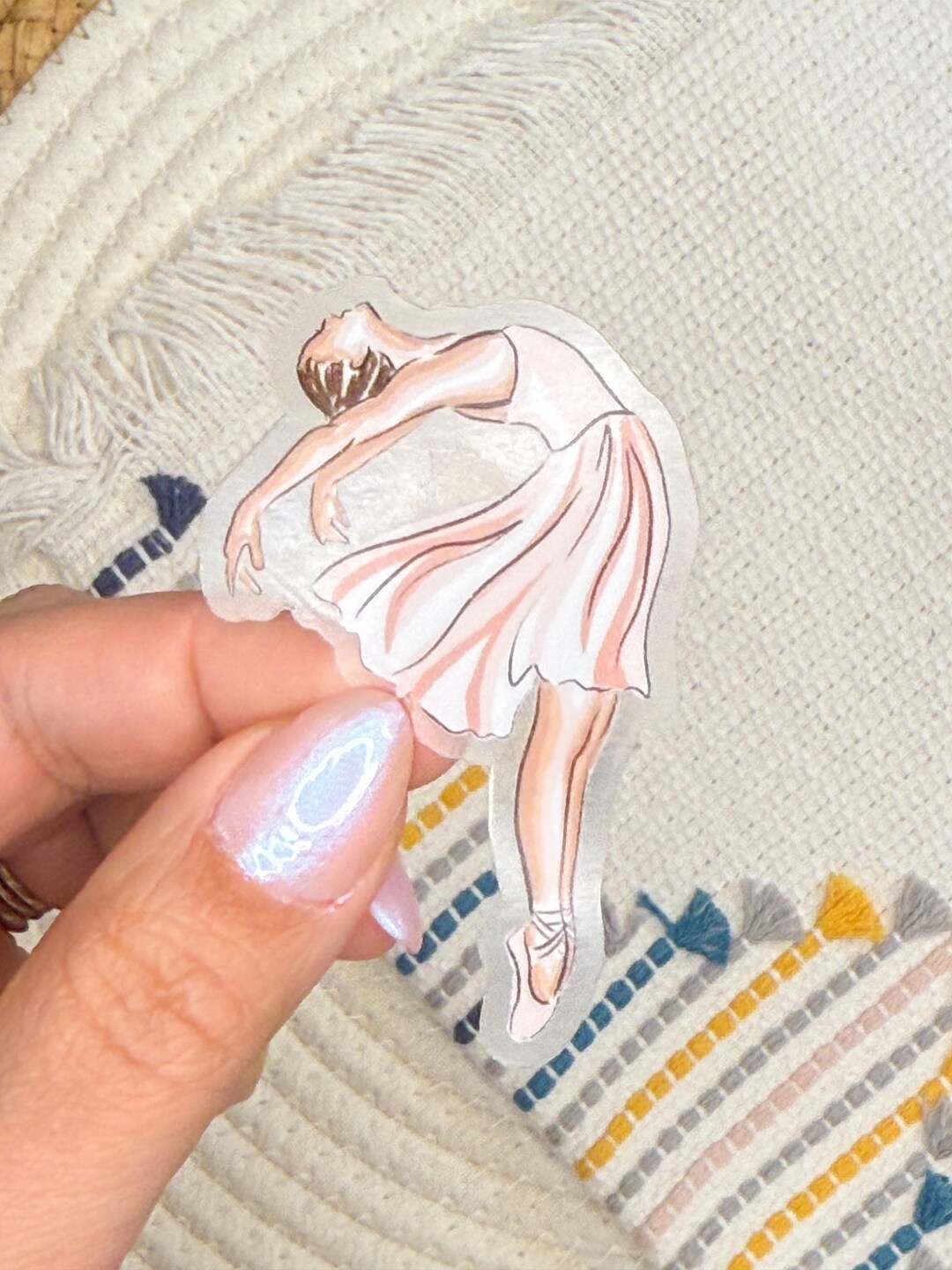 Ballet Dancer Sticker, Dancing Sticker, Cute Sticker for Water Bottle ...