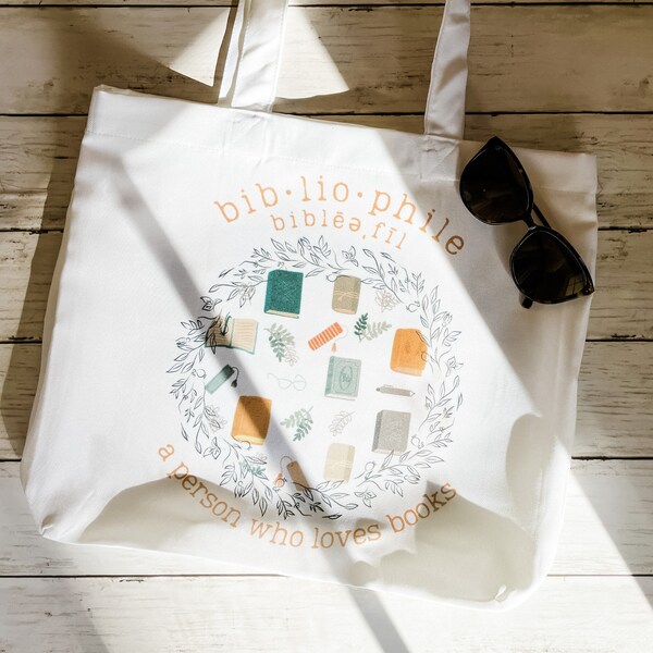 Library Book Bag - Etsy