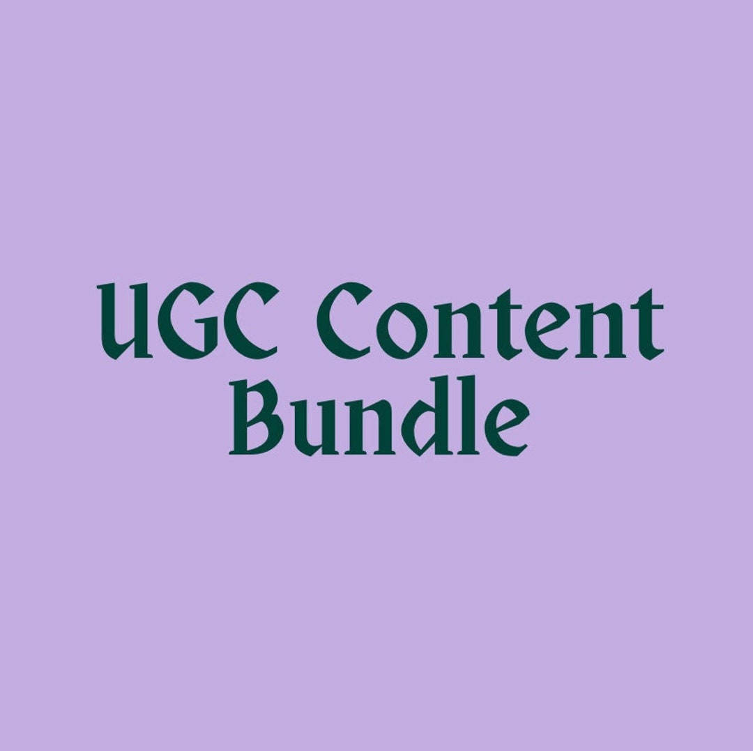 UGC Content Bundle, UGC Beginner's Guide, UGC Contract Template, Ugc ...