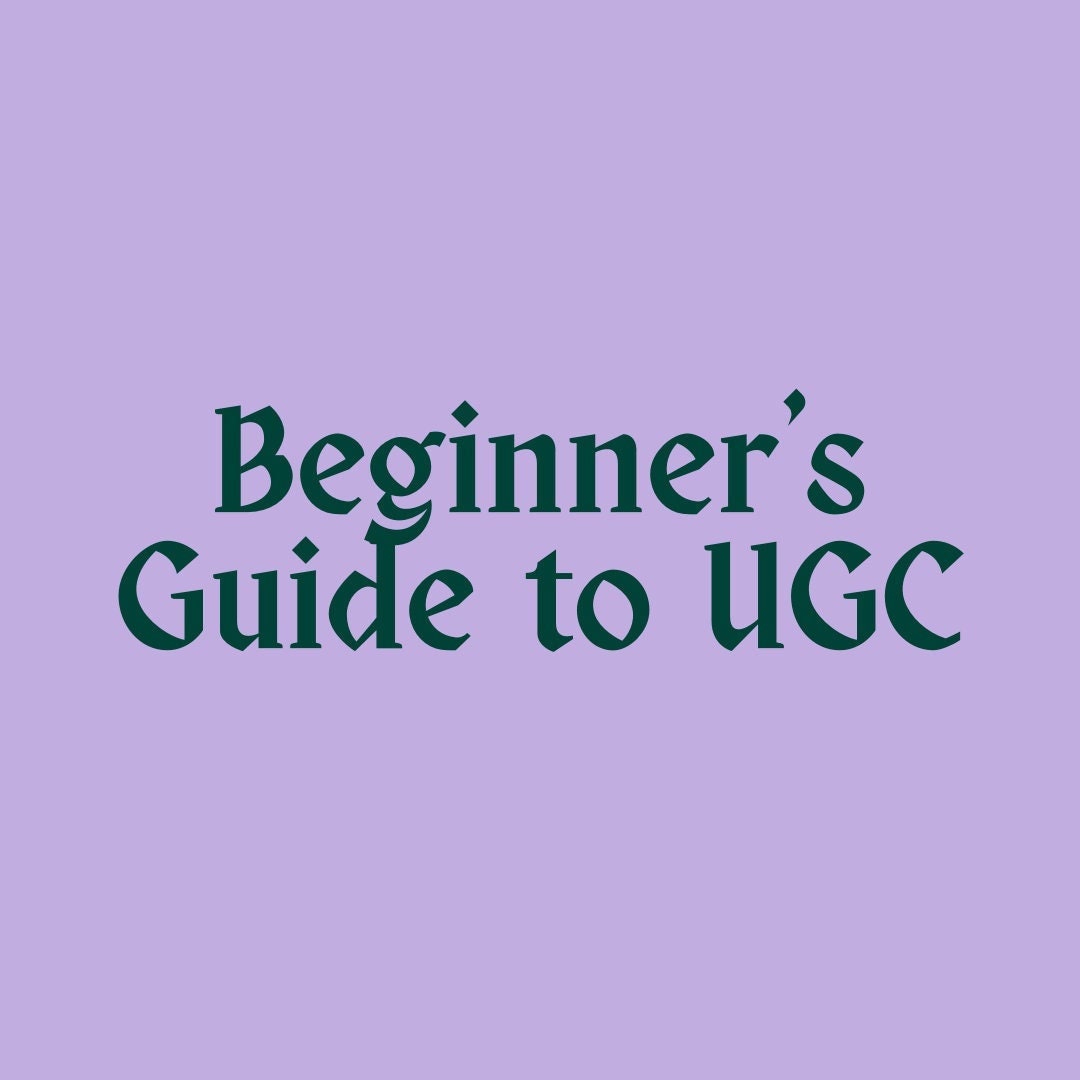 UGC Creator Beginner Guide, UGC Checklist, - Etsy