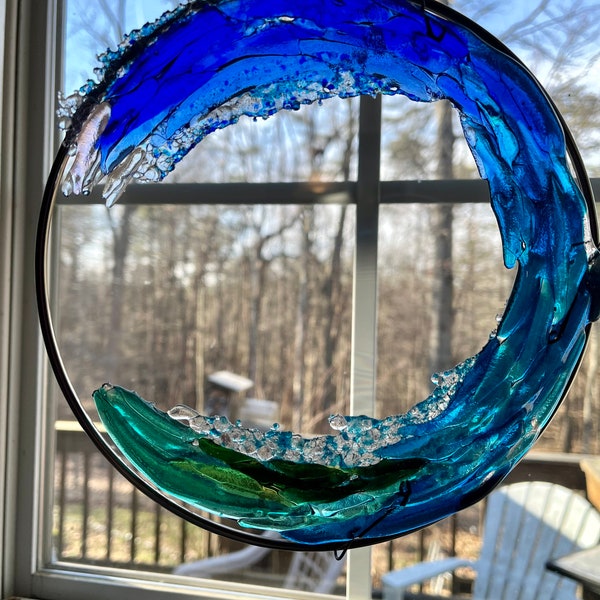 Fused Glass Waves - Etsy