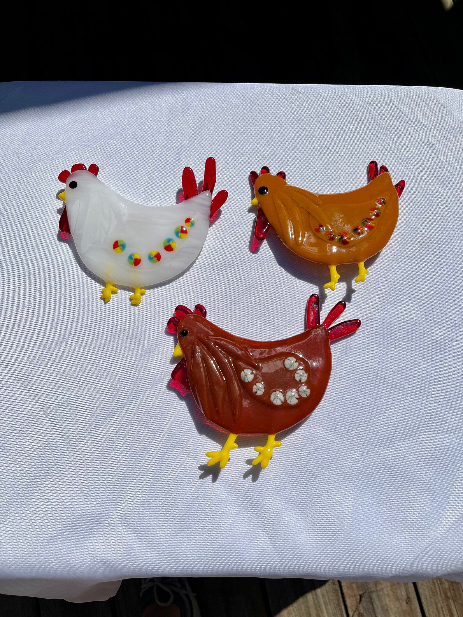 Fused Glass Chicken - Etsy