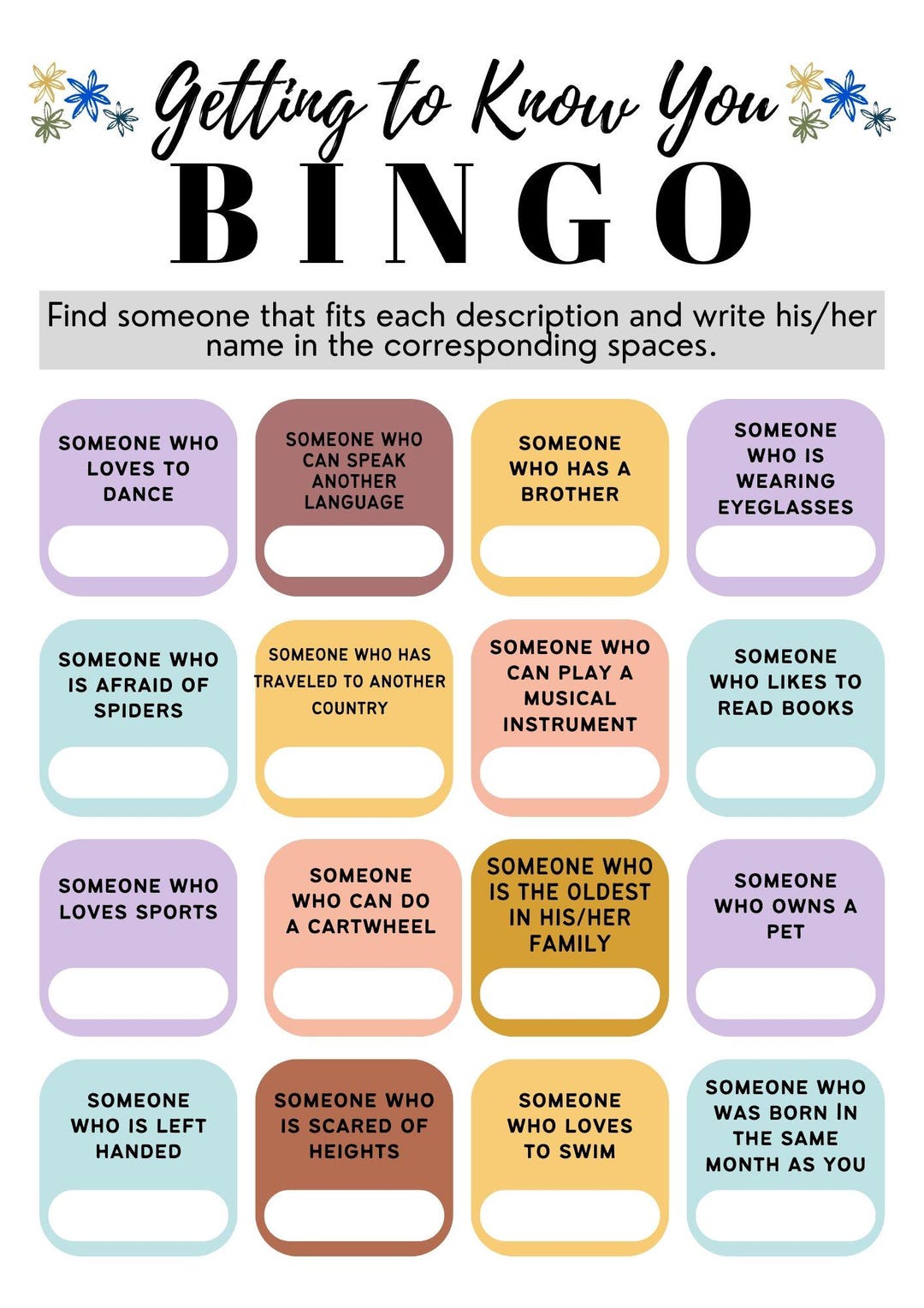 ICEBREAKERS- Fun Activities to Begin the Year With Your English ...