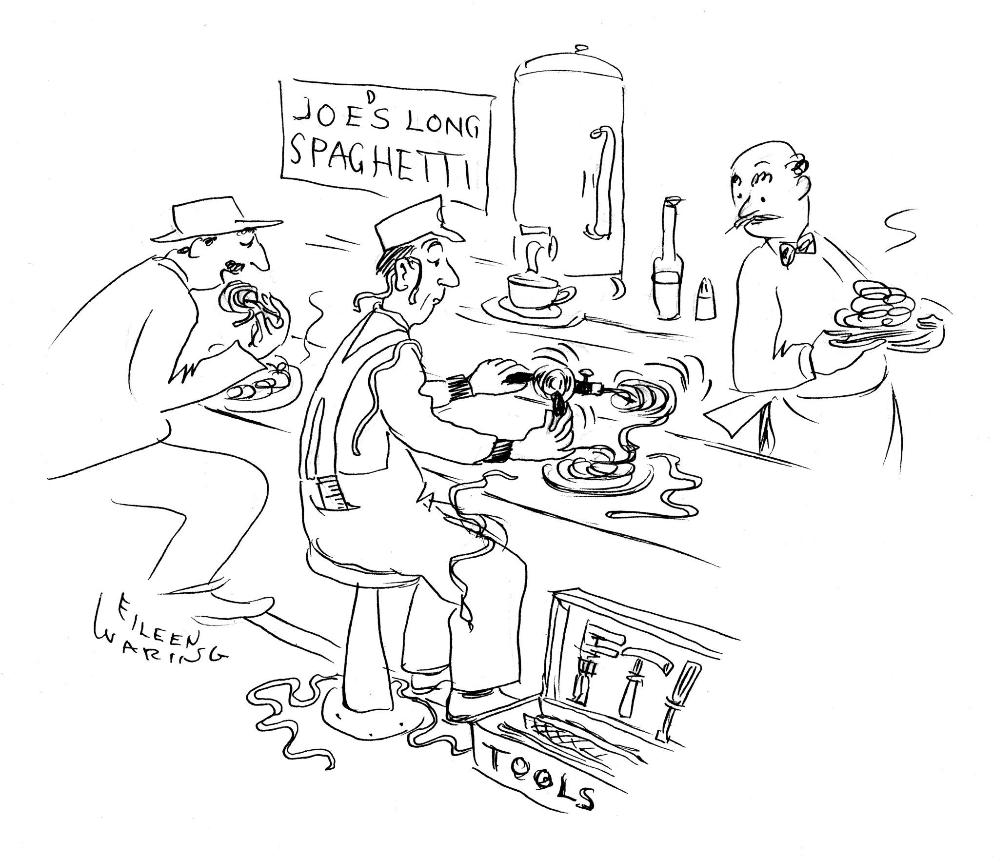 Joe's Long Spaghetti. Eileen Waring. - Etsy