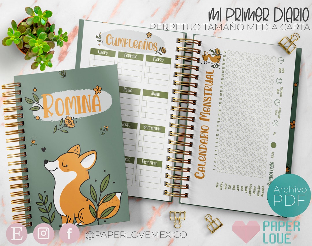 My First Diary Medium Size Letter / PDF / IMPRIMIBLE / DIGITAL / - Etsy