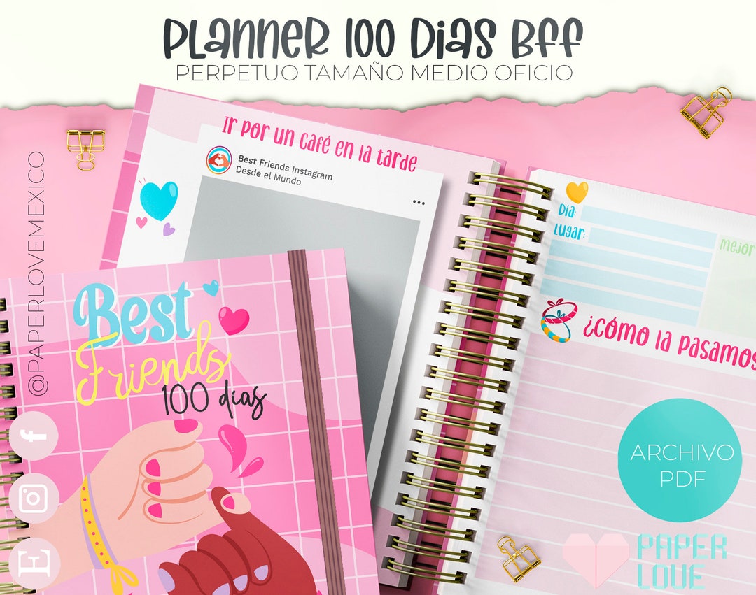 Planner 100 Outings With My Bff Medium Size Legal / PDF / PRINTABLE ...