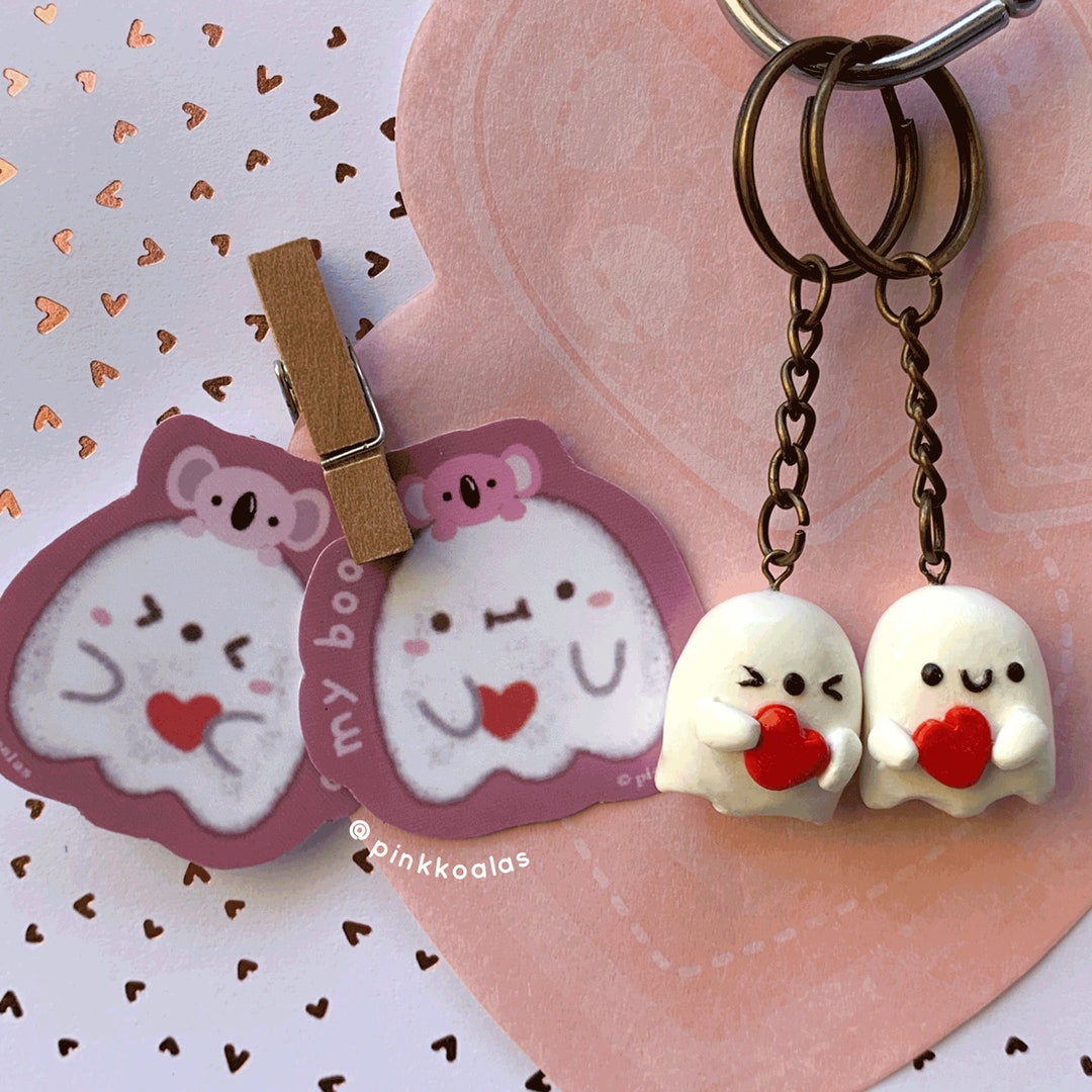 Cute my Boo Keychains & Die-cut Bundle Kawaii - Etsy
