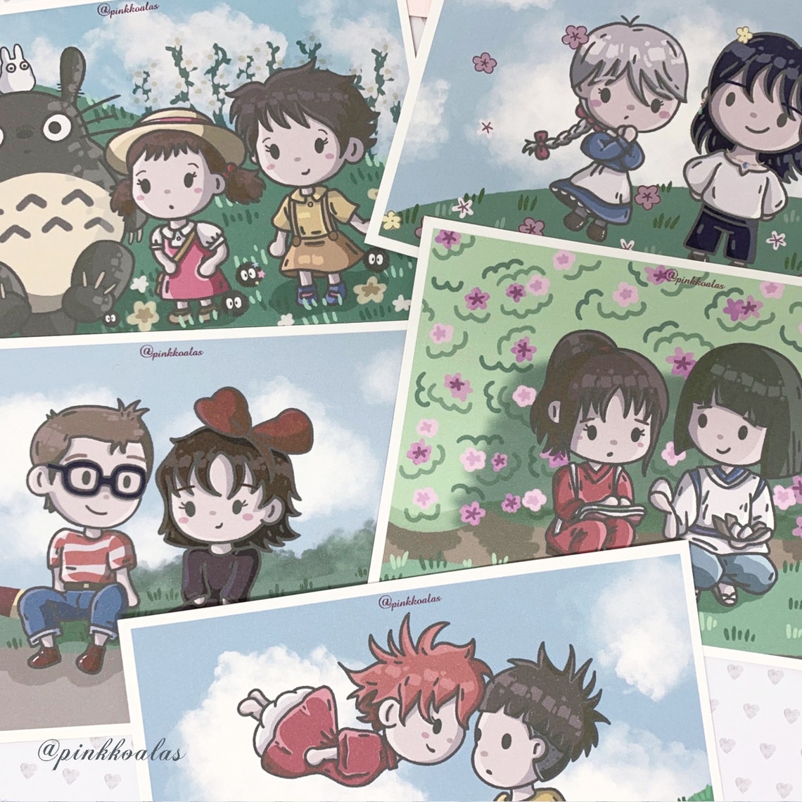 Ponyo - Studio Ghibli Iispired Art Print Postcard + FREE BONUS Ponyo ...