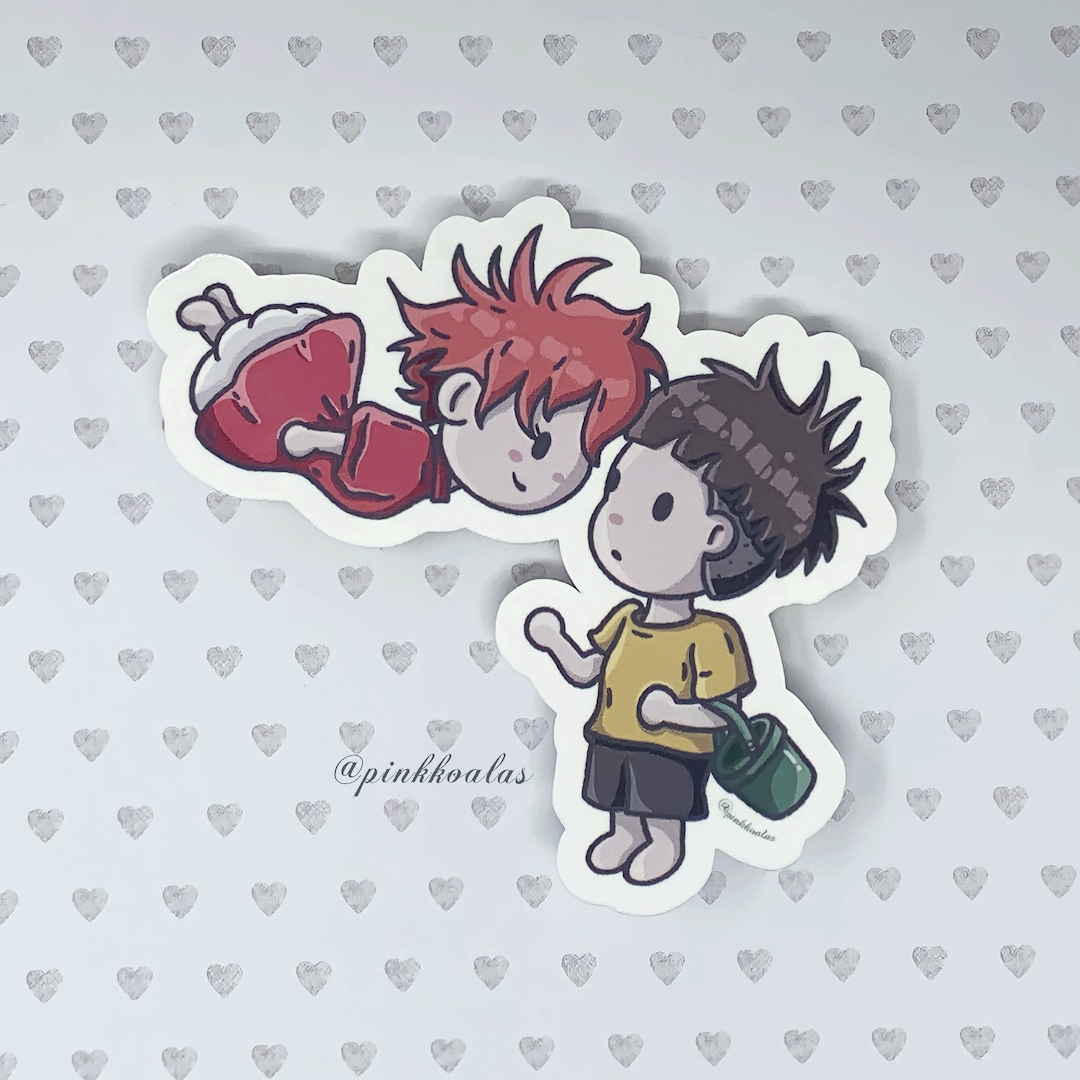 Ponyo - Studio Ghibli Inspired Die Cut Sticker - Ponyo & Sosuke + FREE ...