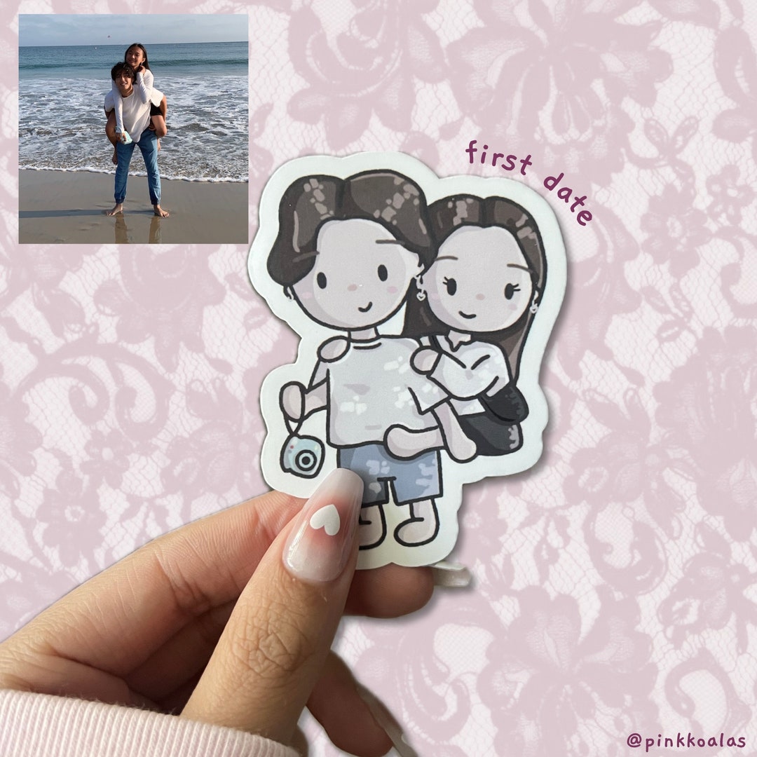 Personalized Anime Caricature Couple Custom Sticker Decals Die Cuts - Etsy