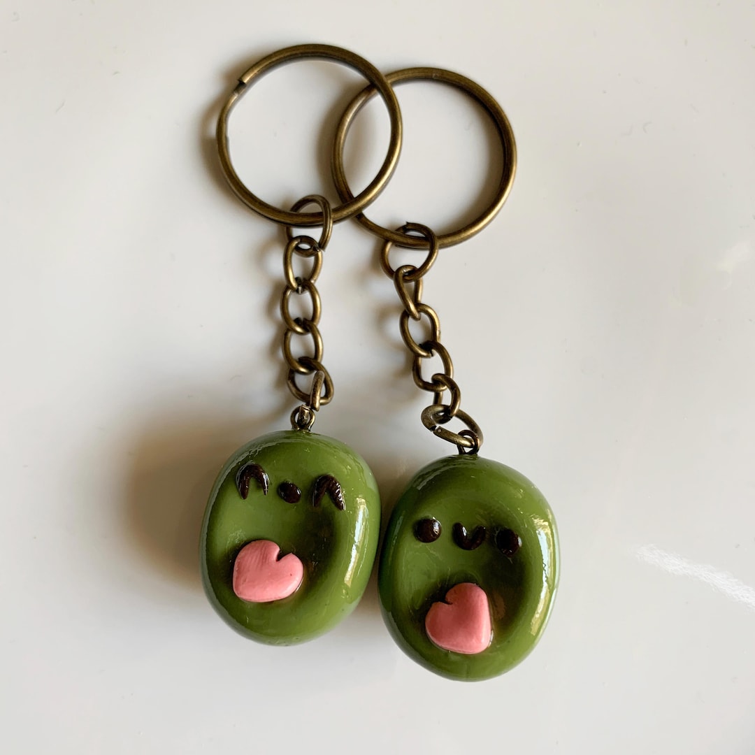 Couple Keychains - My Favorite Human Being - Matching Bean Charms - Etsy