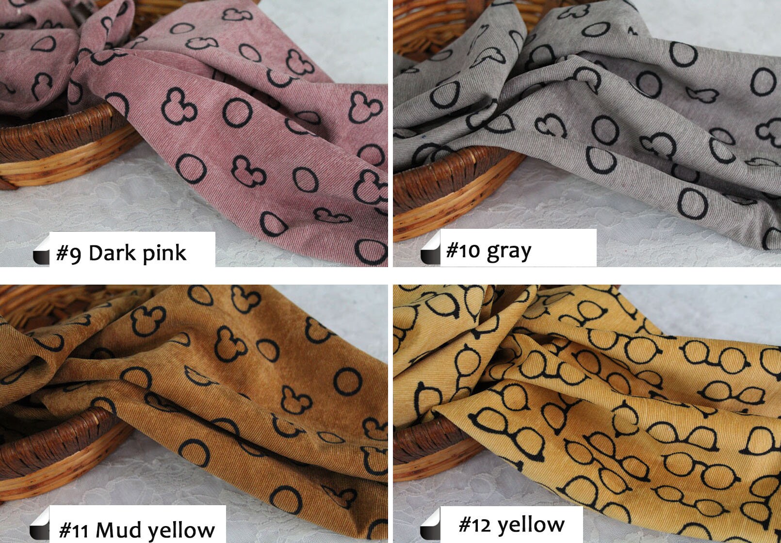 Printed Corduroy Fabrics Corduroy Fabrics For Clothing By | Etsy