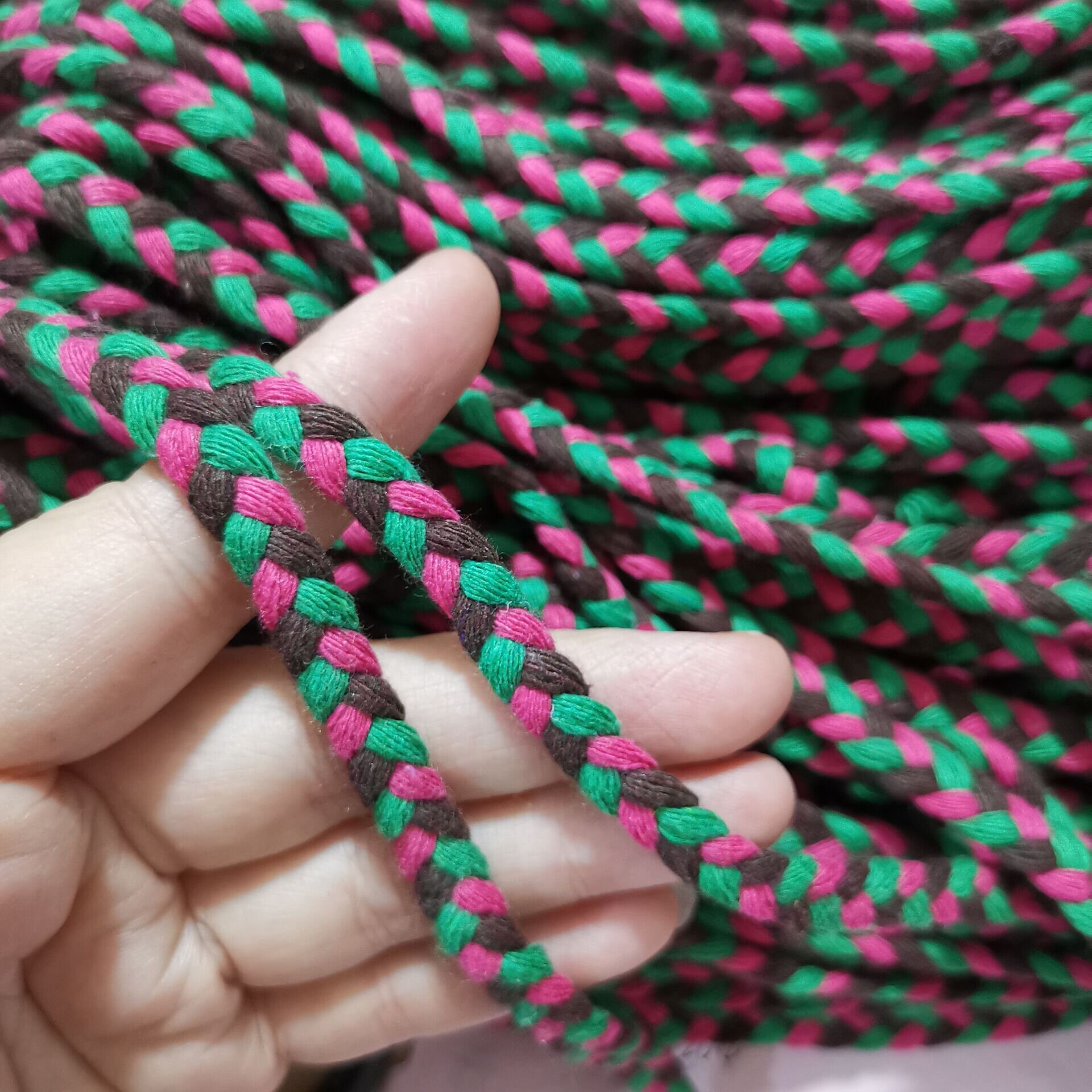 80 Meters Bundled Cotton Rope, Three-strand Braided Rope, Hand ...