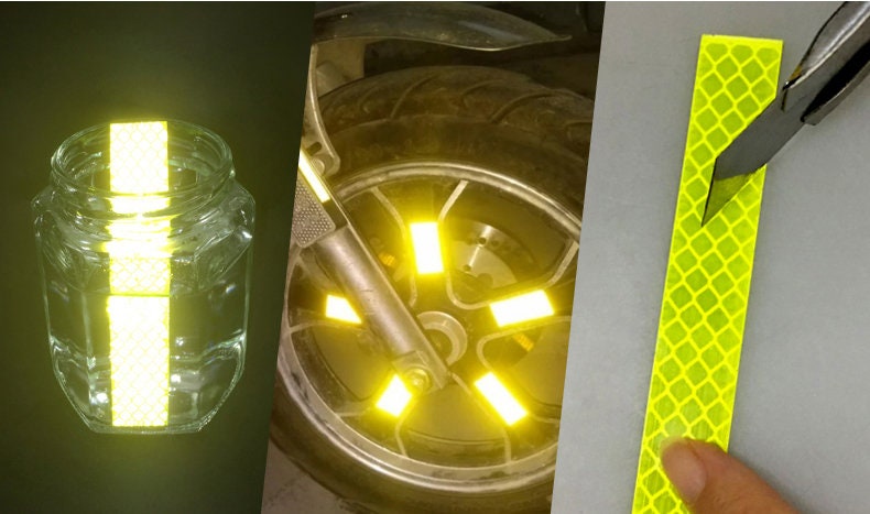 1 Meter Long and 5cm Wide Reflective Stickers, Car, Bicycle and ...