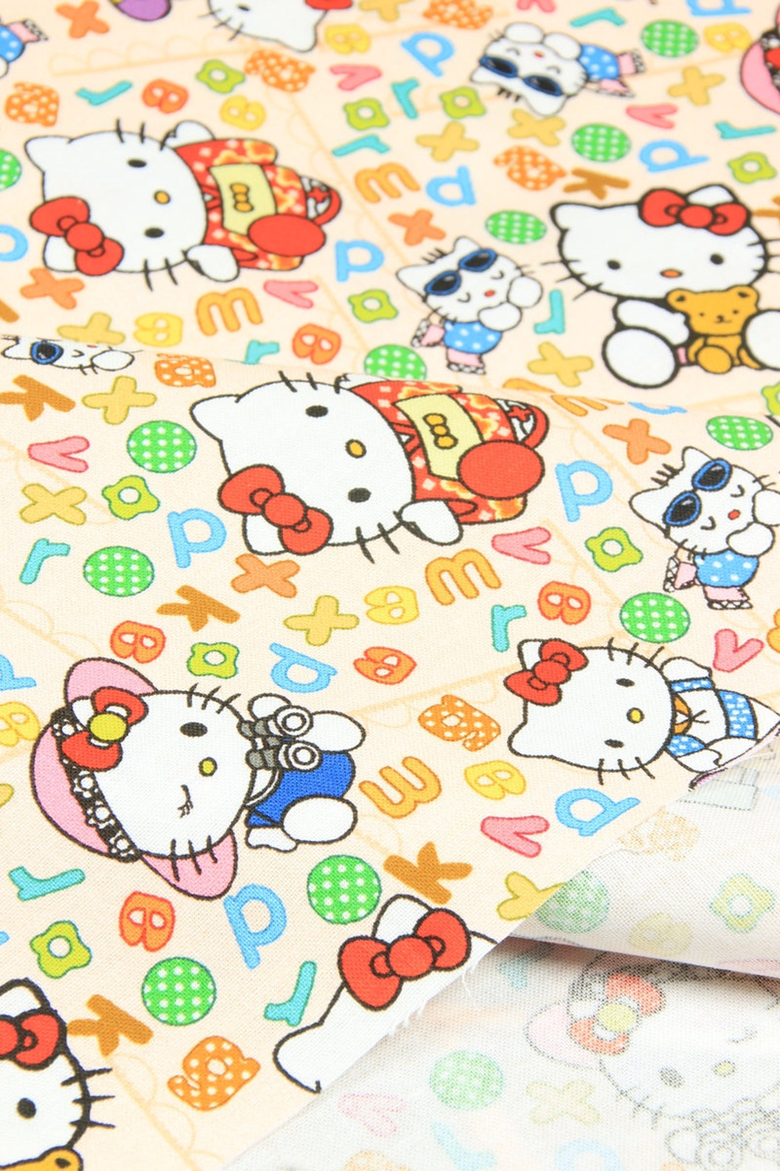 Hello Kitty Fabric Lucky Cat Fabric Cute Cartoon Cat 100% | Etsy