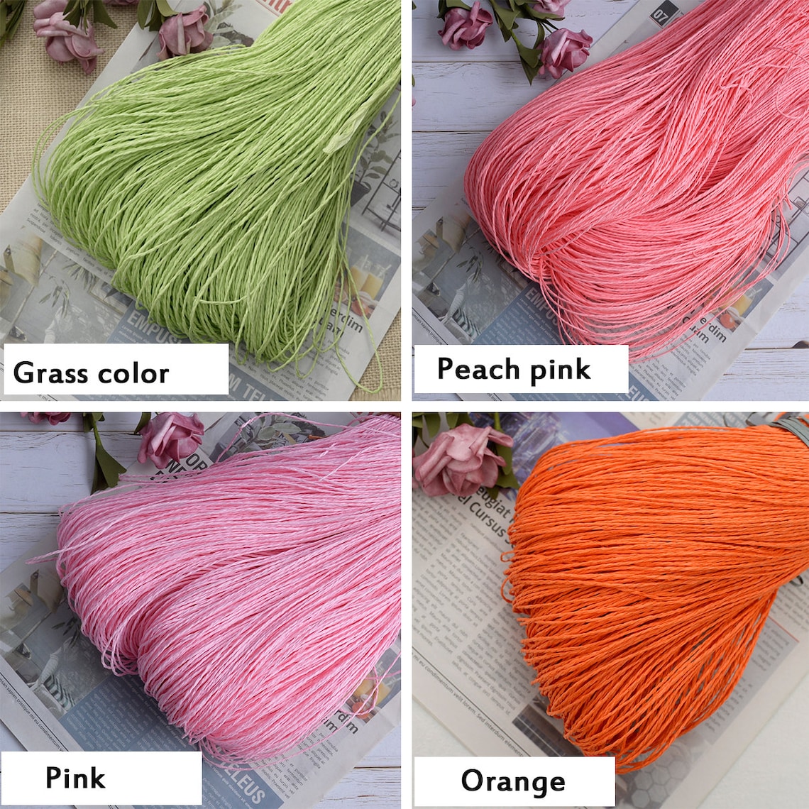 Raffia Material Hat and Handbag Knitting Yarn Handmade | Etsy