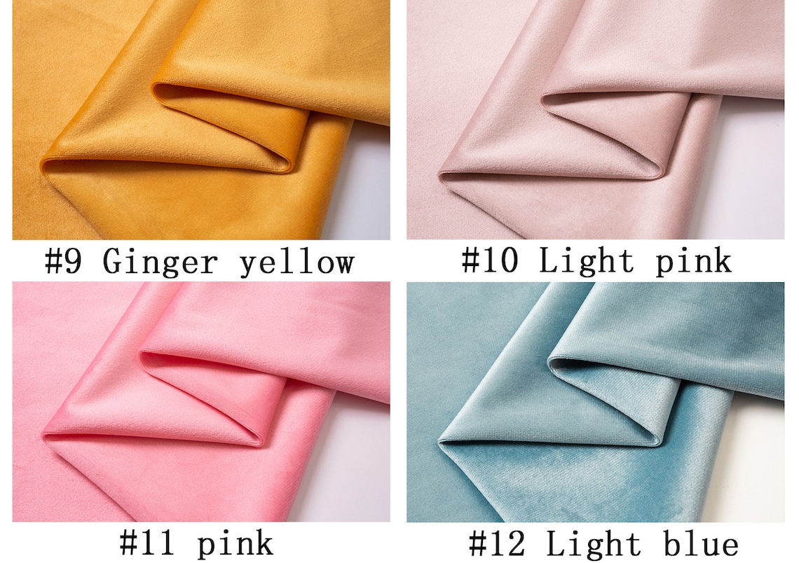 High-Quality Velvet Fabric Golden Velvet Fabric Clothing | Etsy