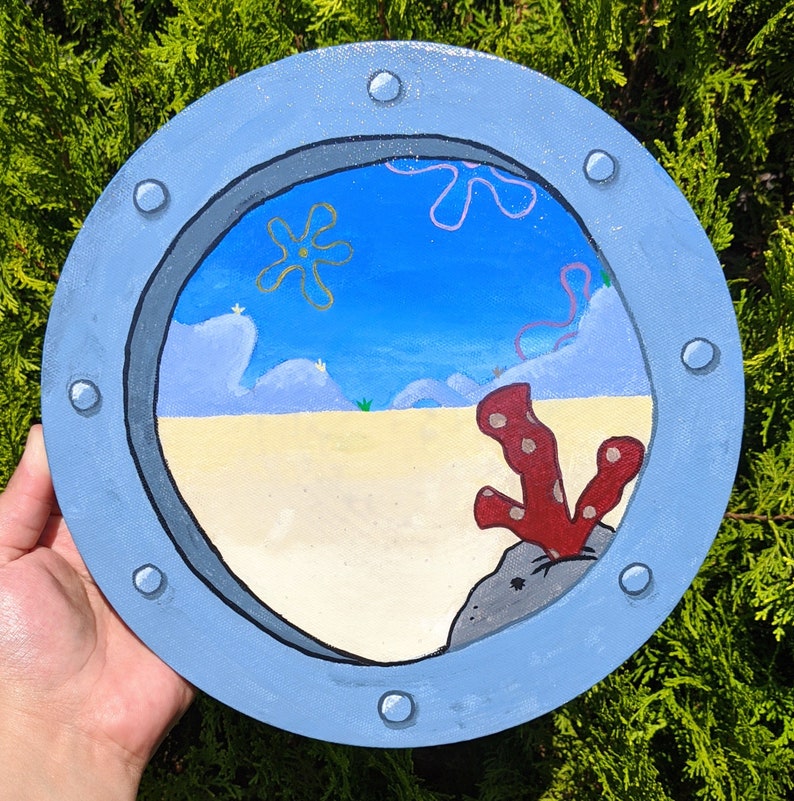 SpongeBob Window Painting | Etsy