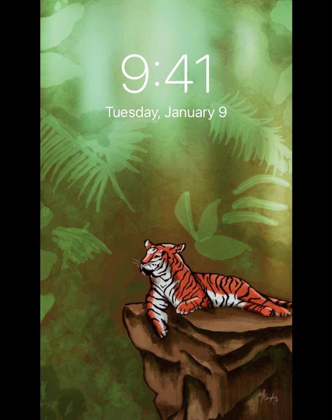 Tiger Iphone/android Wallpaper - Etsy