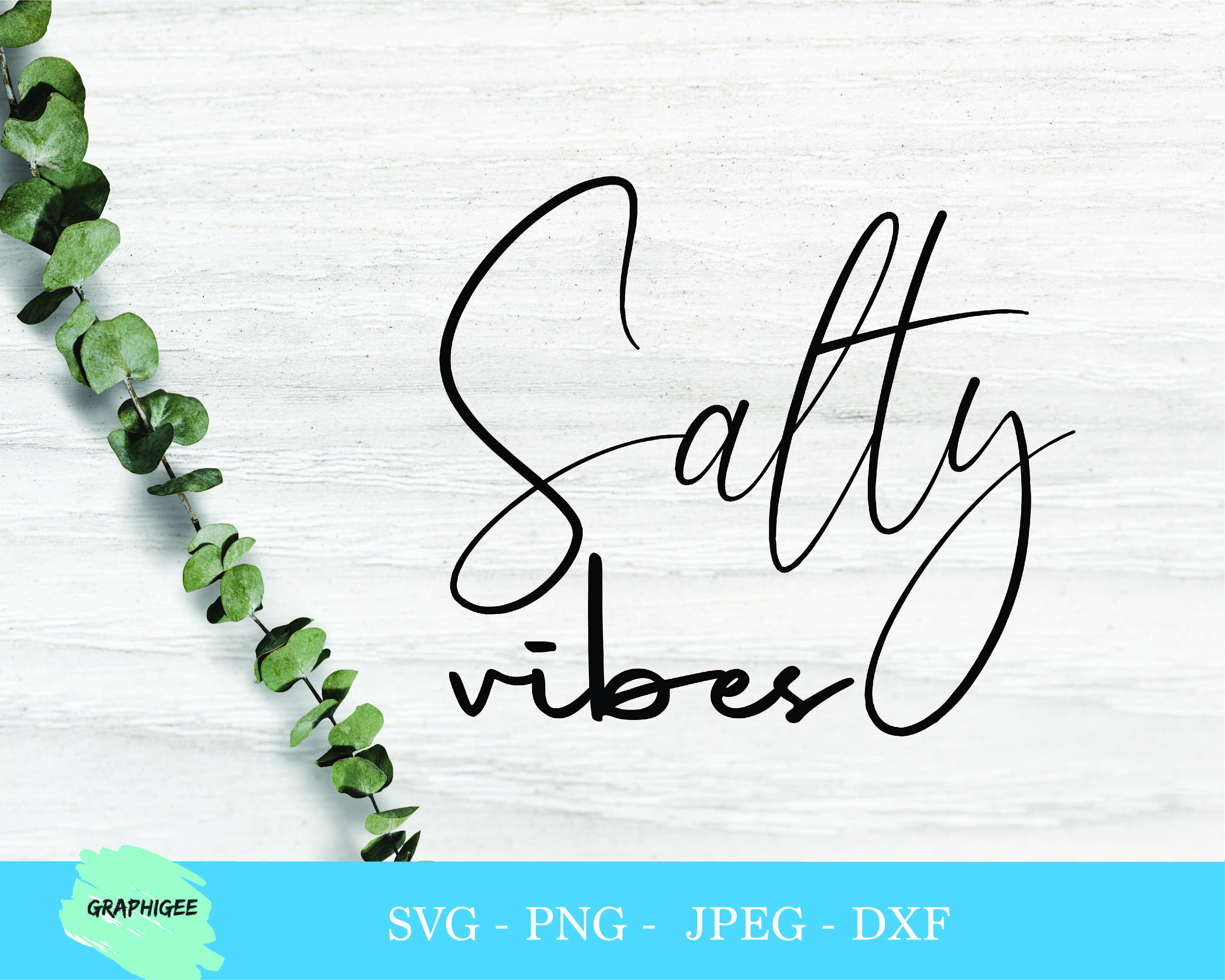 Prints Home Décor Salty Vibes svg Ocean Beach svg pdf, svg, tiff, png ...