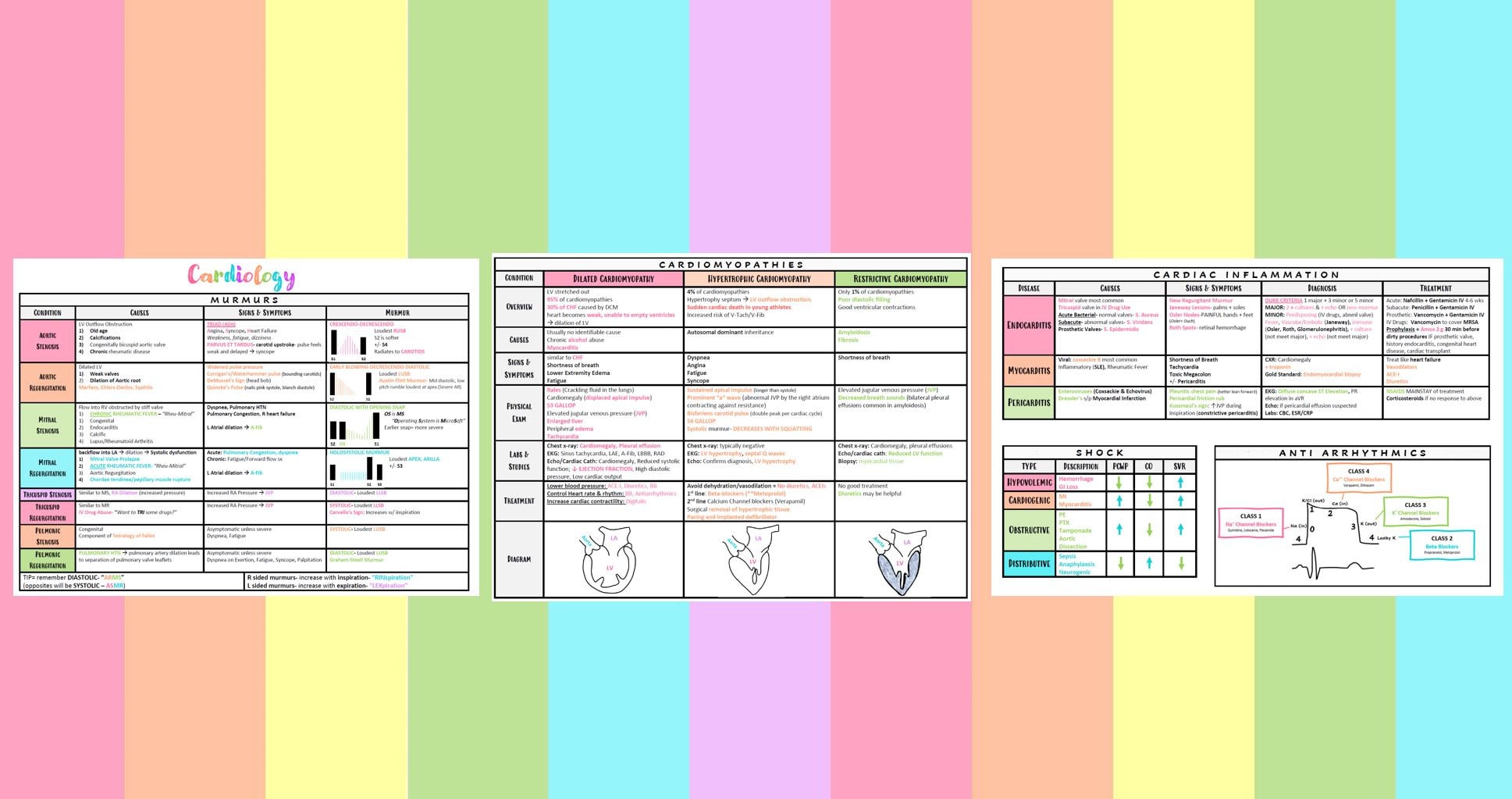 Cardiology PEARLS - Medical Study Guides - Nursing / Med School / PA ...