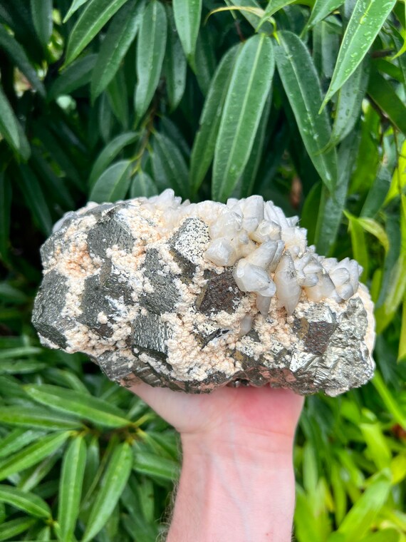 Huge Dodecahedron Pyrite Crystal Cluster With Dog Toothed | Etsy