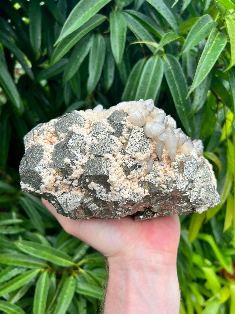 Huge Dodecahedron Pyrite Crystal Cluster With Dog Toothed | Etsy