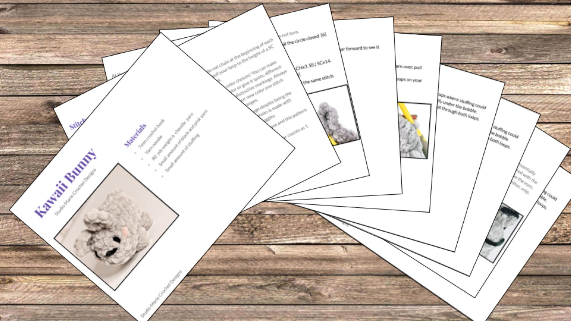 Crochet Kawaii Bunny Pattern - Etsy