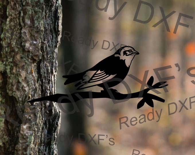 Finch Tree Stake Dxf File, Ready Dxfs Digital Download, Plasma Cutter ...