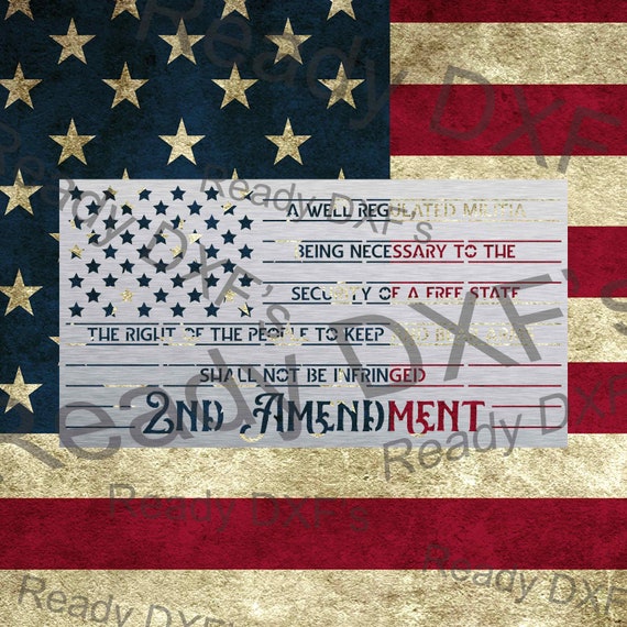 Second Amendment Flag DXF/SVG Ready Dxfs Digital Download | Etsy