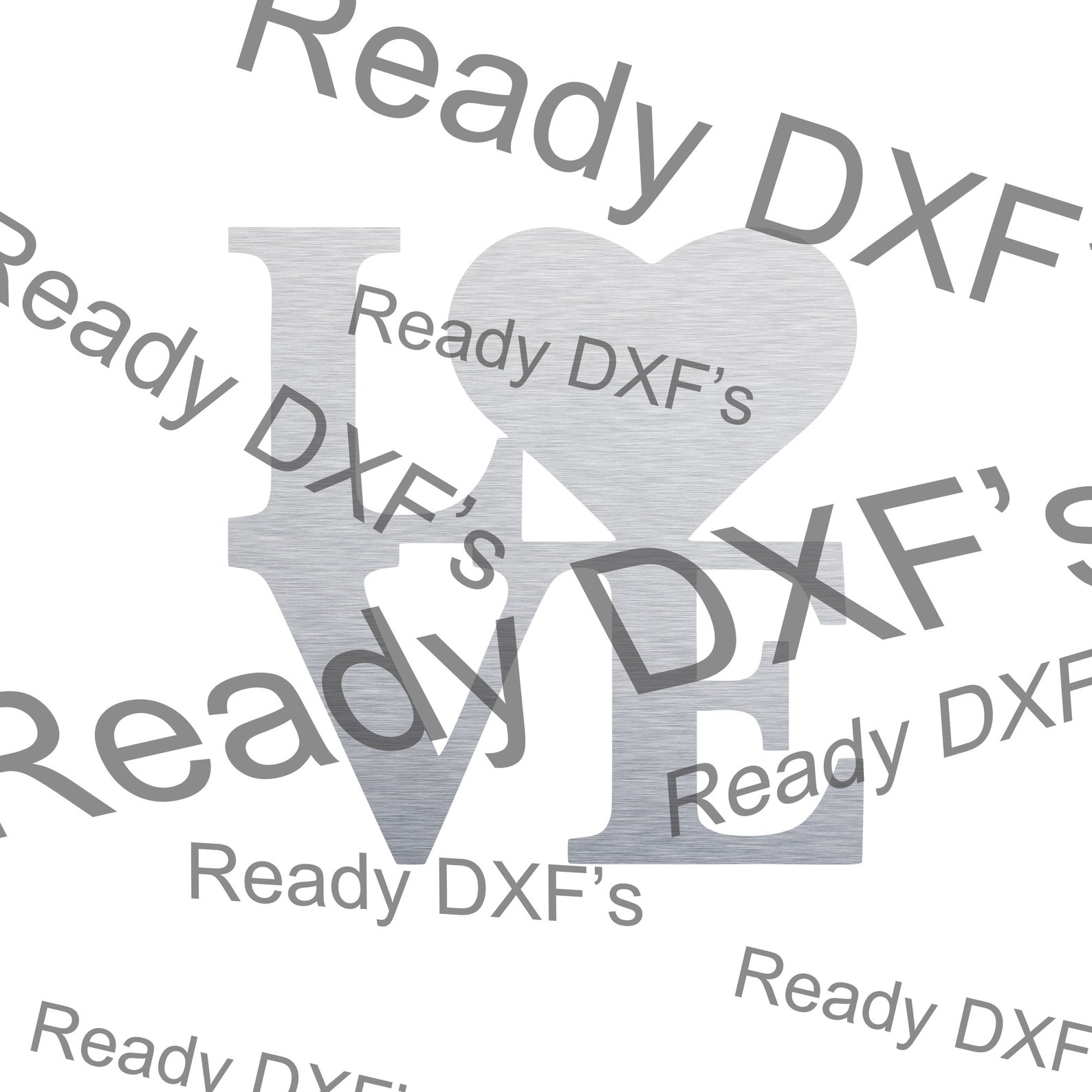 Love Square Heart DXF File Ready Dxfs Digital Download - Etsy