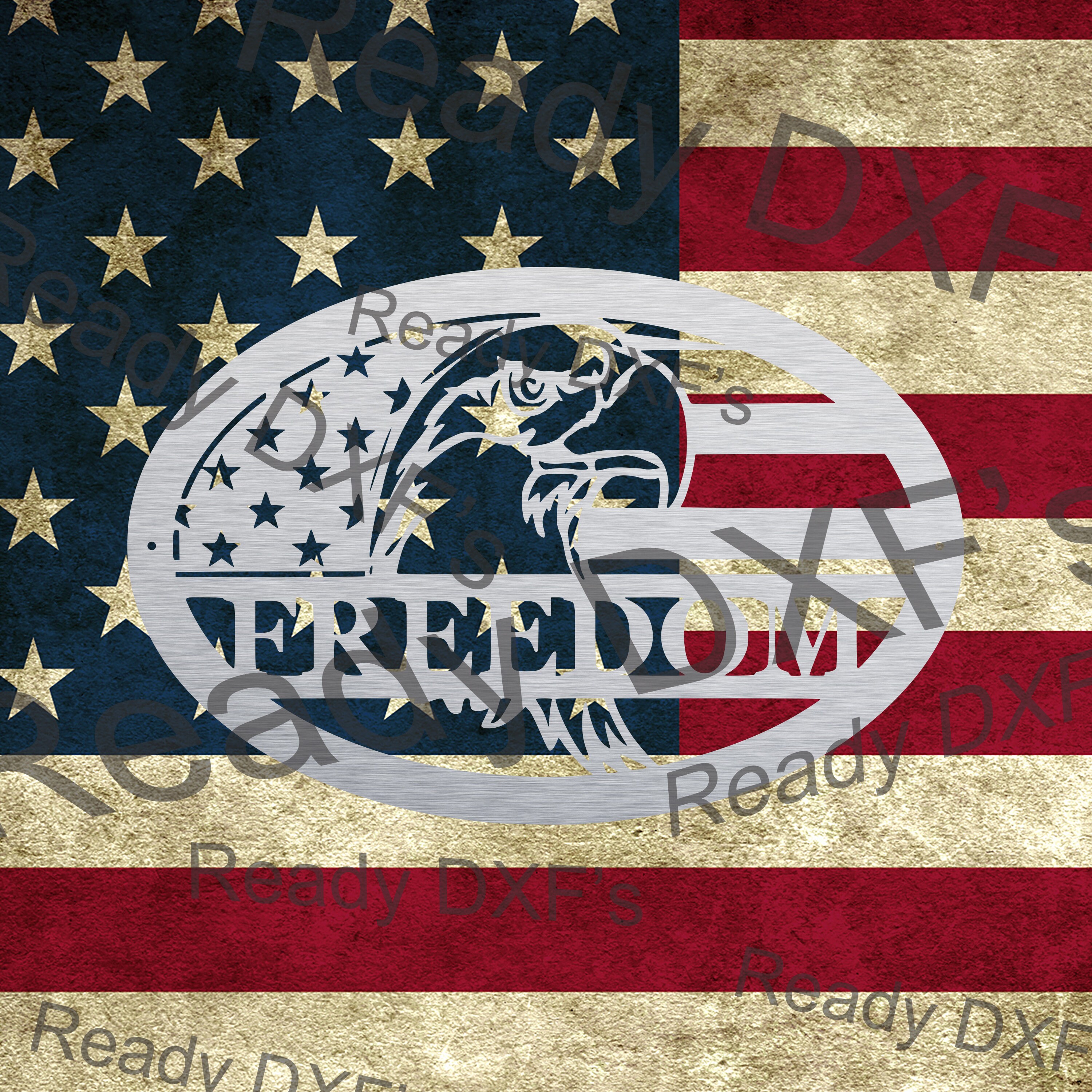 American Freedom Eagle Oval Shape Dxf File, Ready Dxfs Digital Download ...