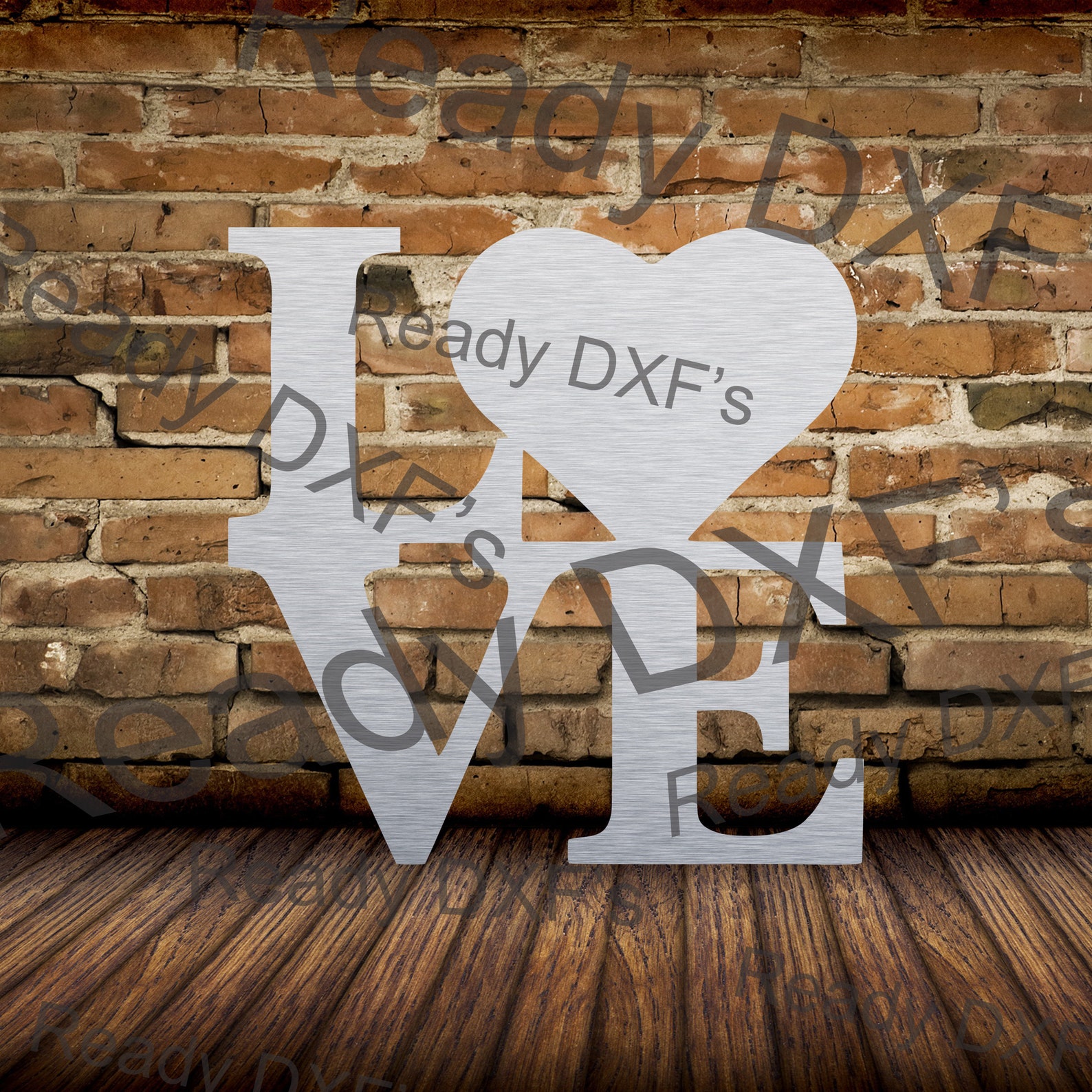 Love Square Heart DXF File Ready Dxfs Digital Download | Etsy