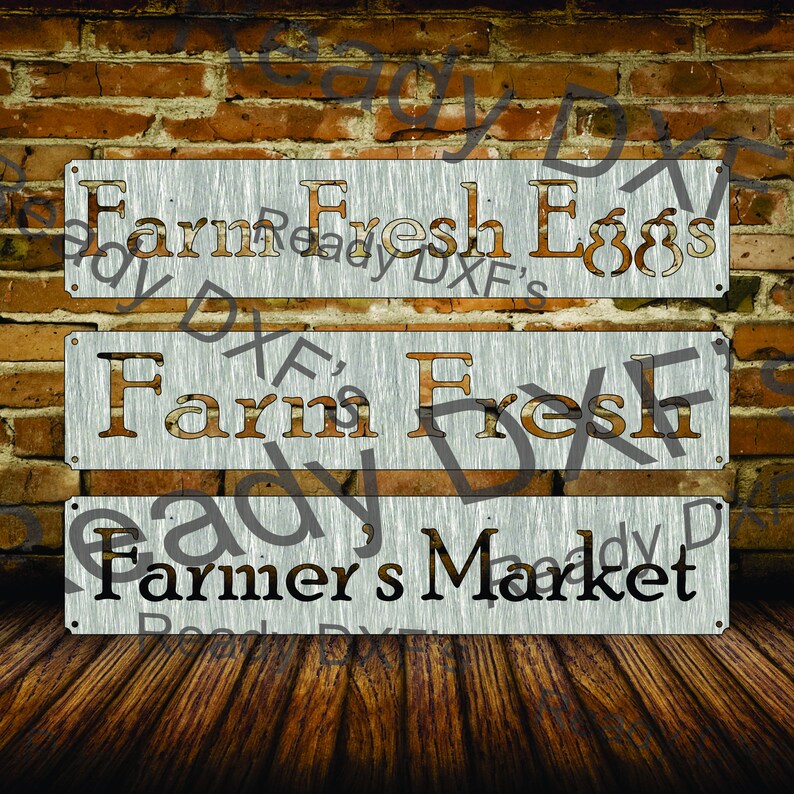 Farm Fresh Sign Dxf File Pack, Ready Dxfs Digital Download, Plasma ...