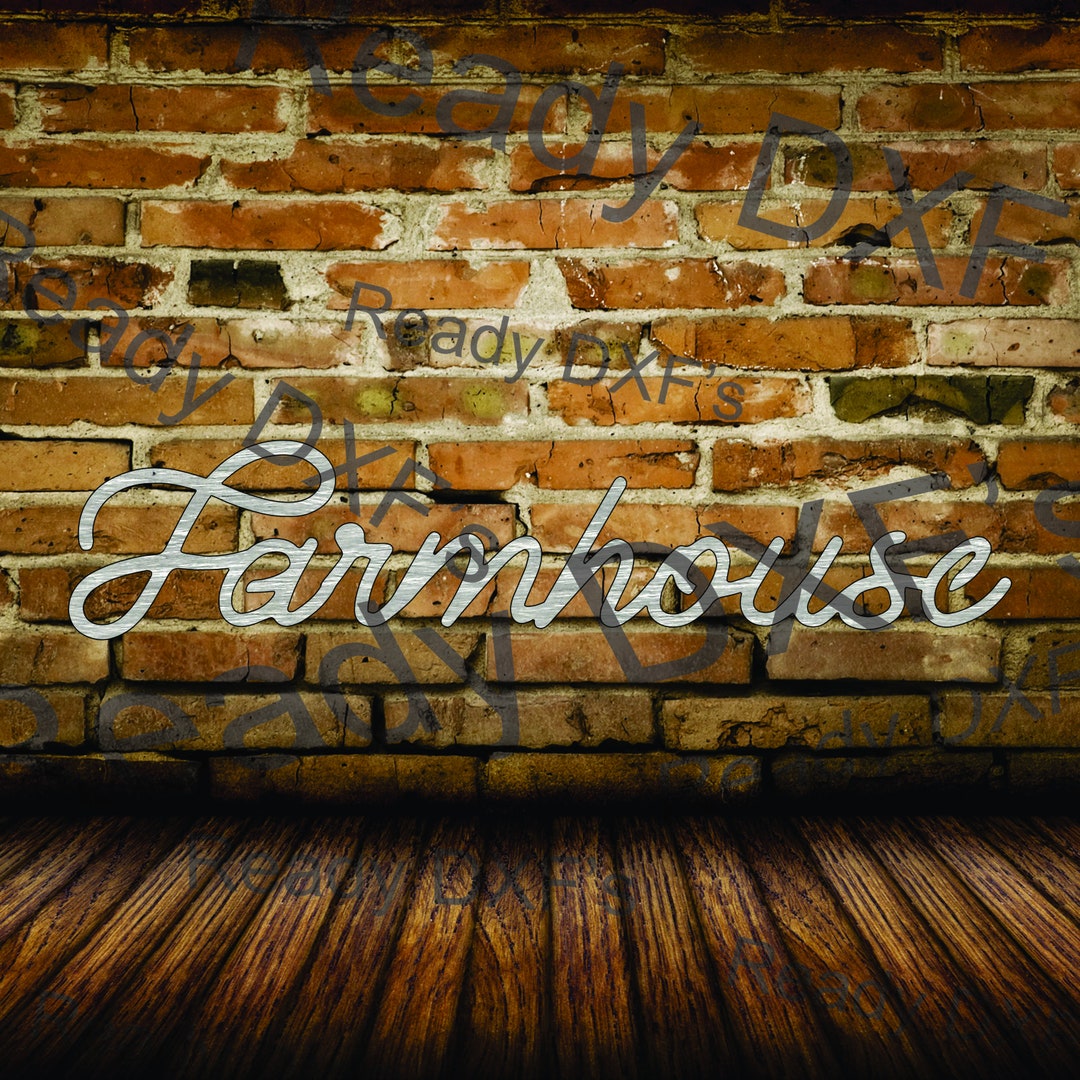 Farmhouse Word Dxf File Ready Dxfs Digital Download Plasma - Etsy