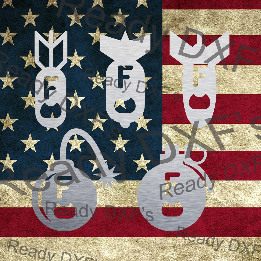 F-bomb Bottle Opener Bundle Pack Dxf File, Ready Dxfs Digital Download ...