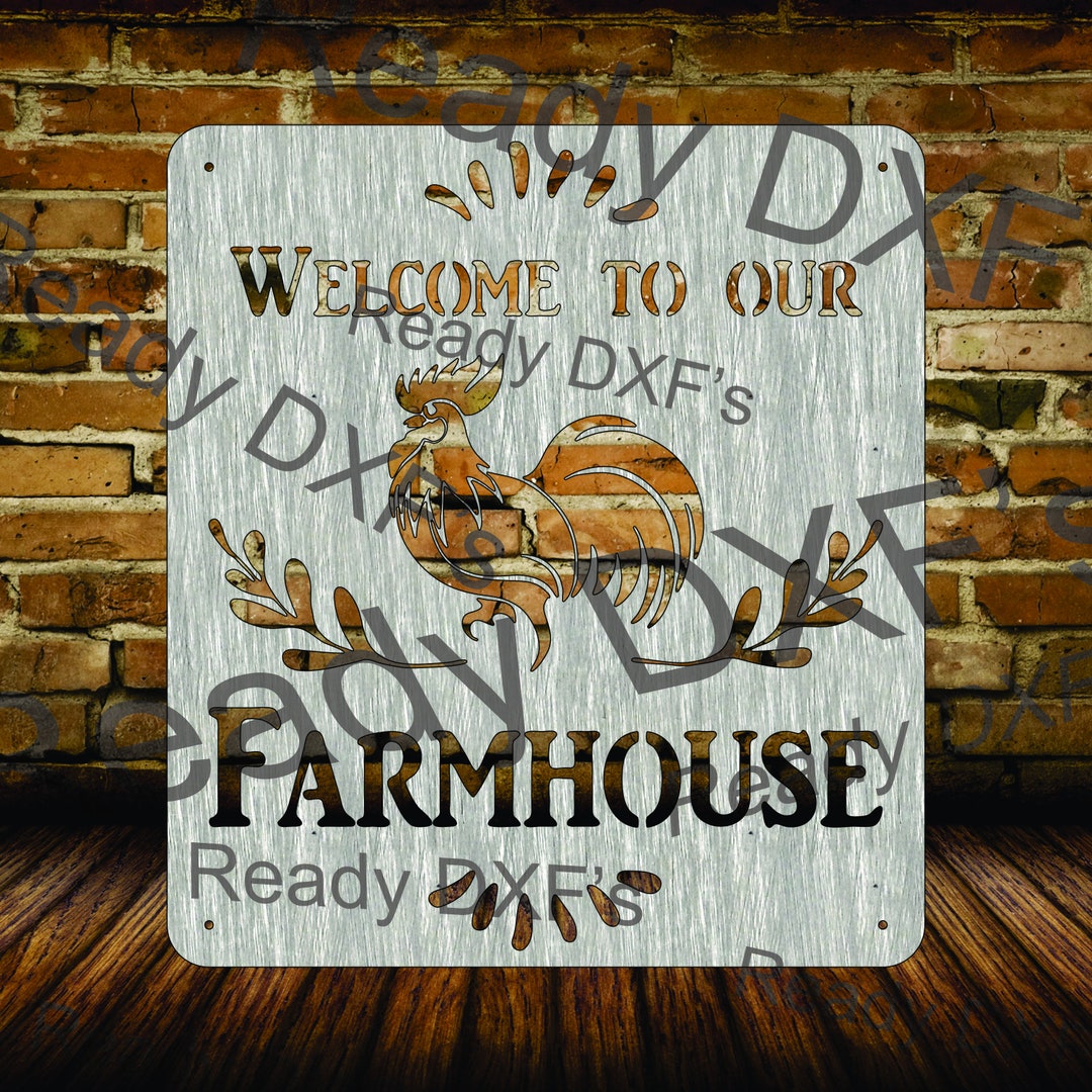 Welcome to Our Farmhouse Dxf File Ready Dxfs Digital - Etsy